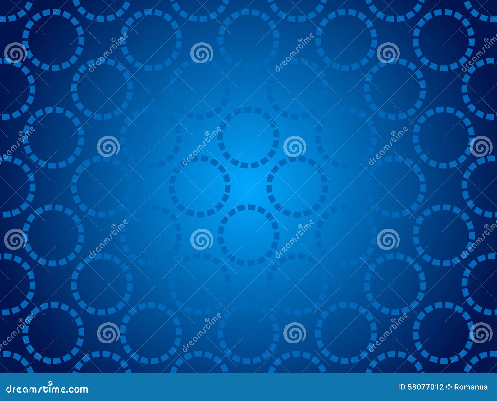 Blue Abstract Background, Particles Circles Stock Illustration ...