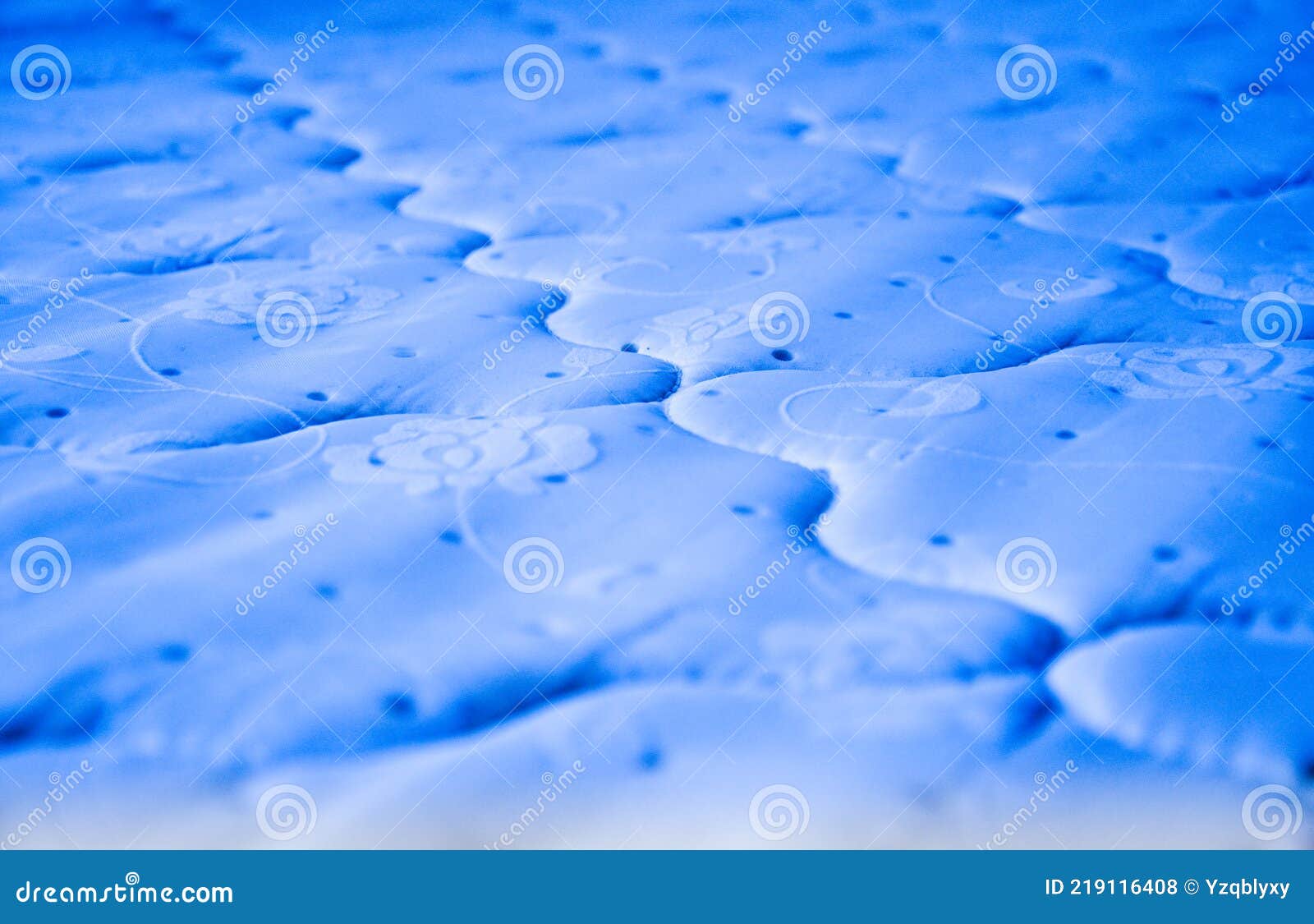 Blue Abstract Background Pattern of Bed Mattress Stock Photo - Image of ...