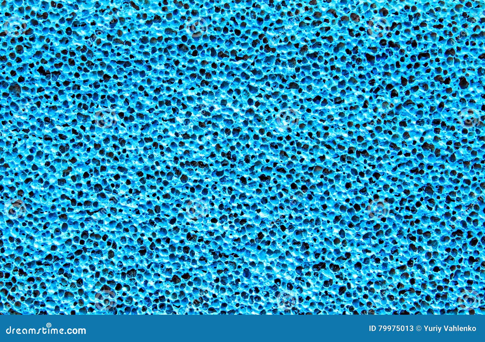 Blue Abstract Background of a Porous Material, Texture Stock Image ...