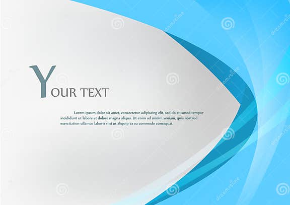 Blue Abstract Background and Simple Text. Stock Vector - Illustration ...
