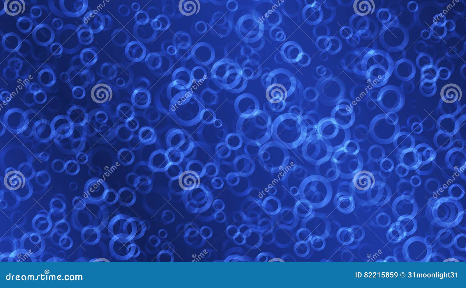 Blue Abstract Background of Small Rings Stock Vector - Illustration of ...