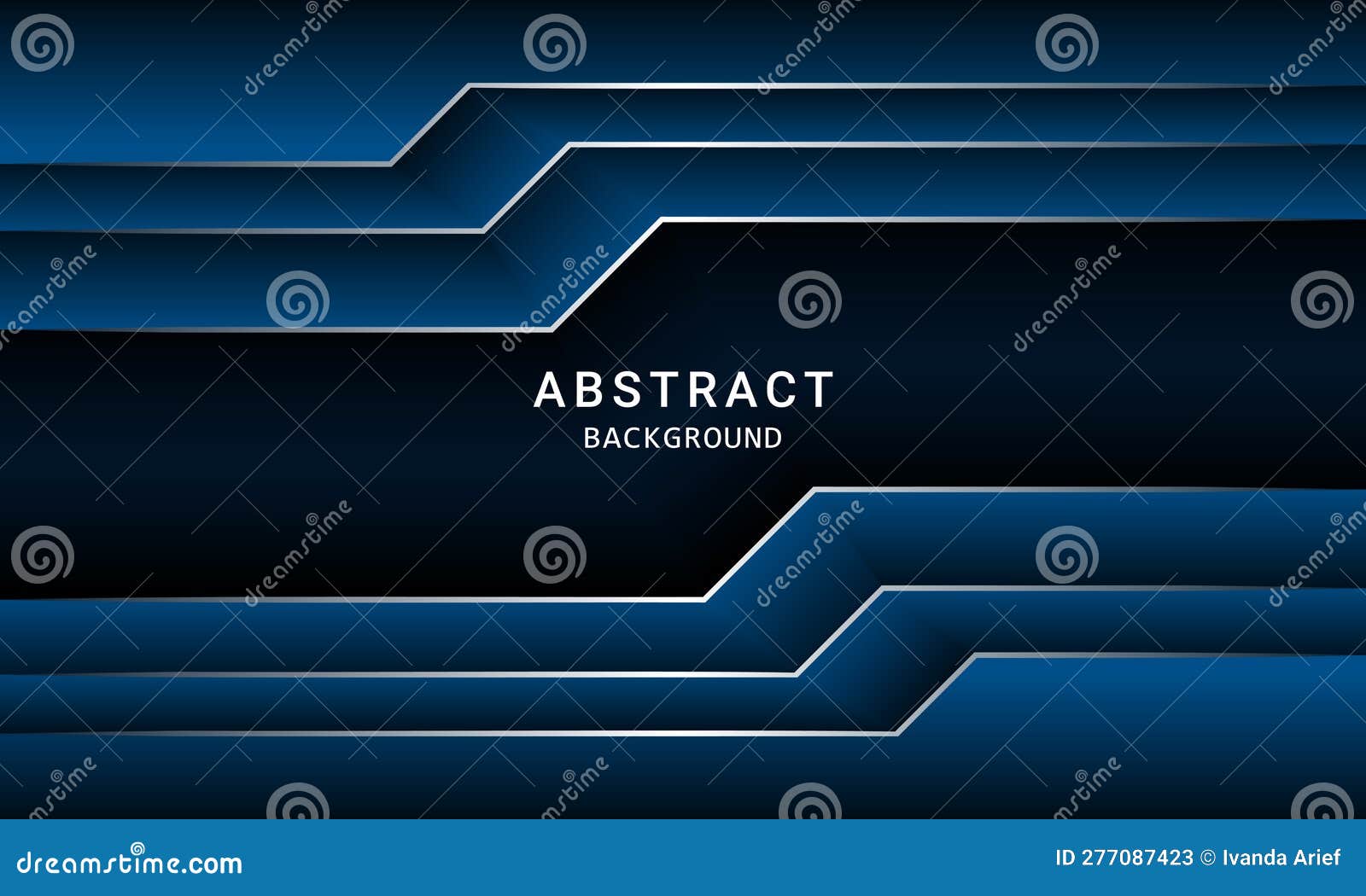 Blue Abstract Background for Social Media Design Vector Stock Vector ...