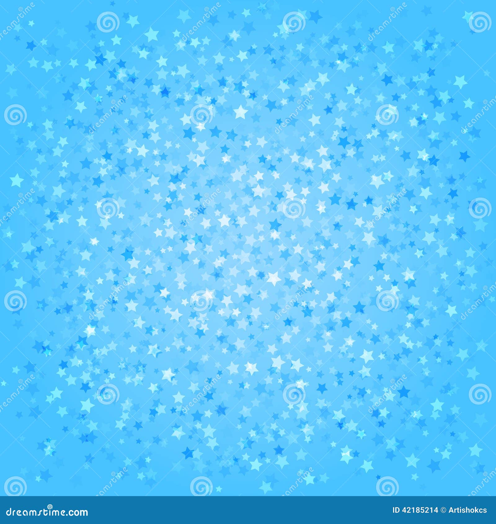 Blue Abstract Background with Stars Stock Vector - Illustration of ...