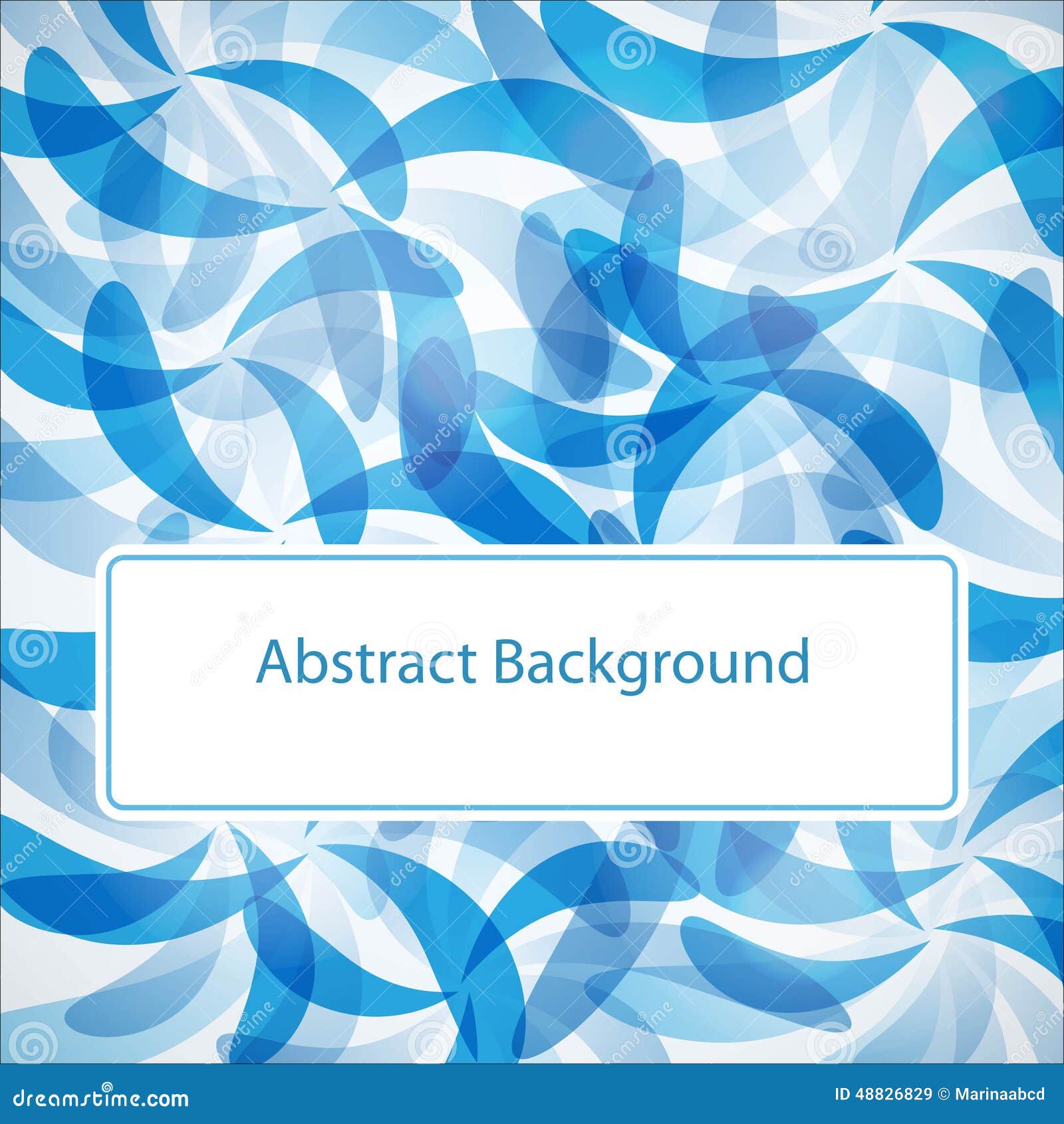Blue Abstract Background Template. Stock Illustration - Illustration of ...