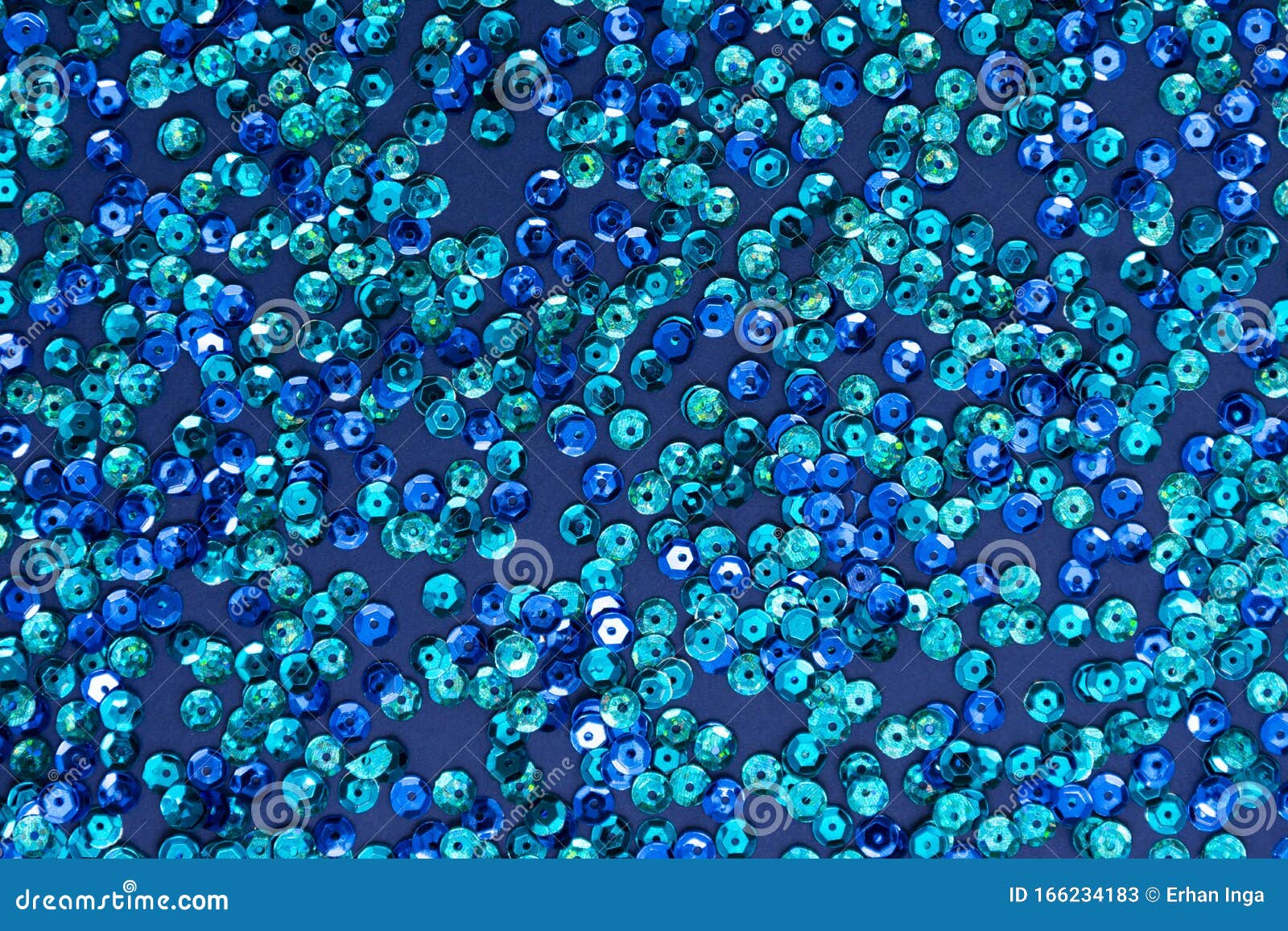 Blue Abstract Background, Texture with Round Blue Sequins. Christmas or ...