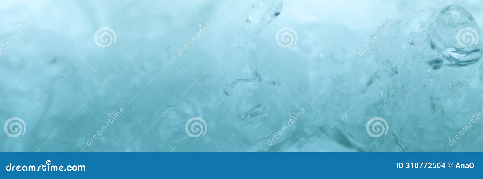 Blue Abstract Background. Transparent Boiling Water, Gradient. Design ...
