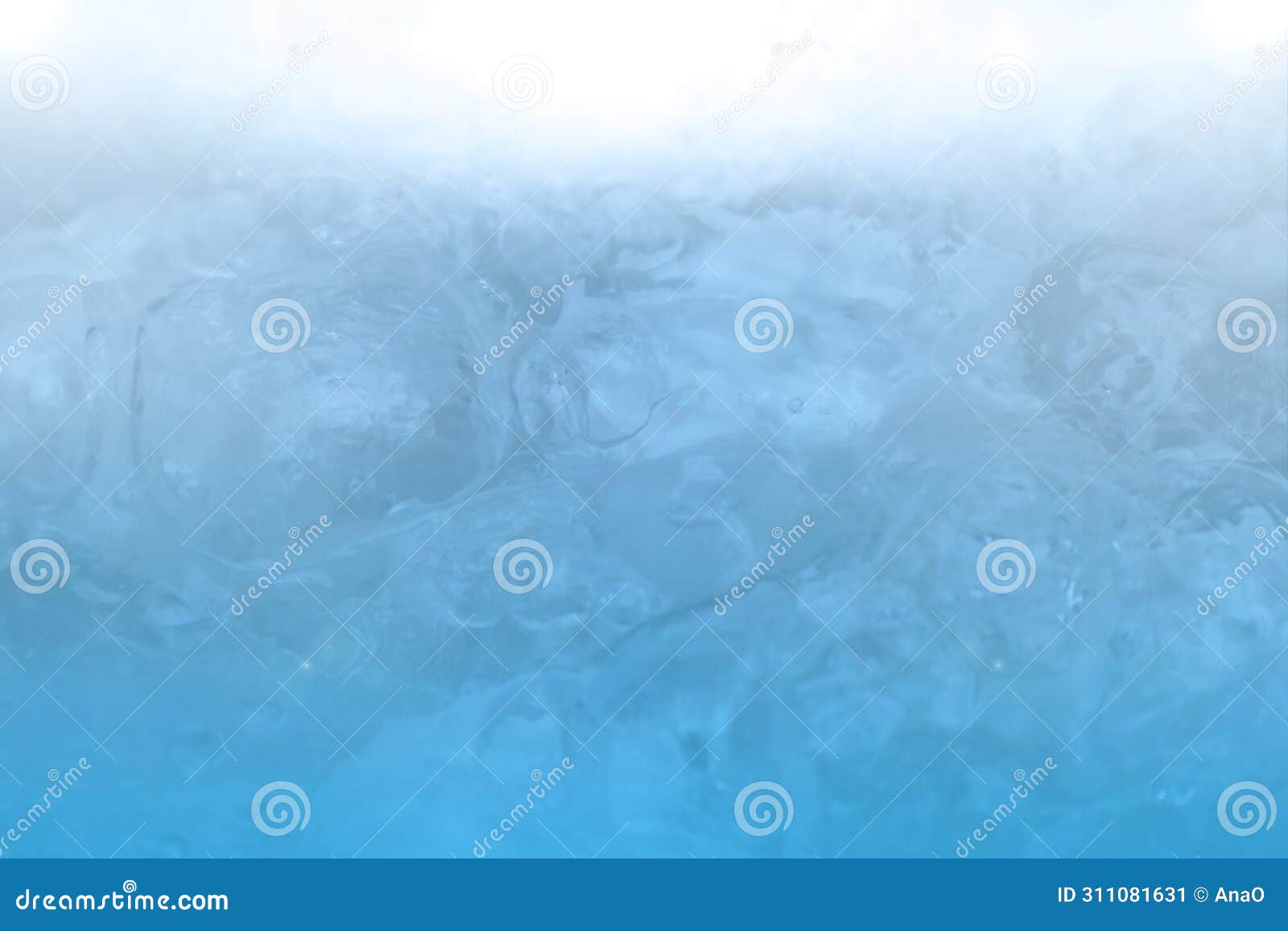 Blue Abstract Background. Transparent Boiling Water, Gradient. Design ...