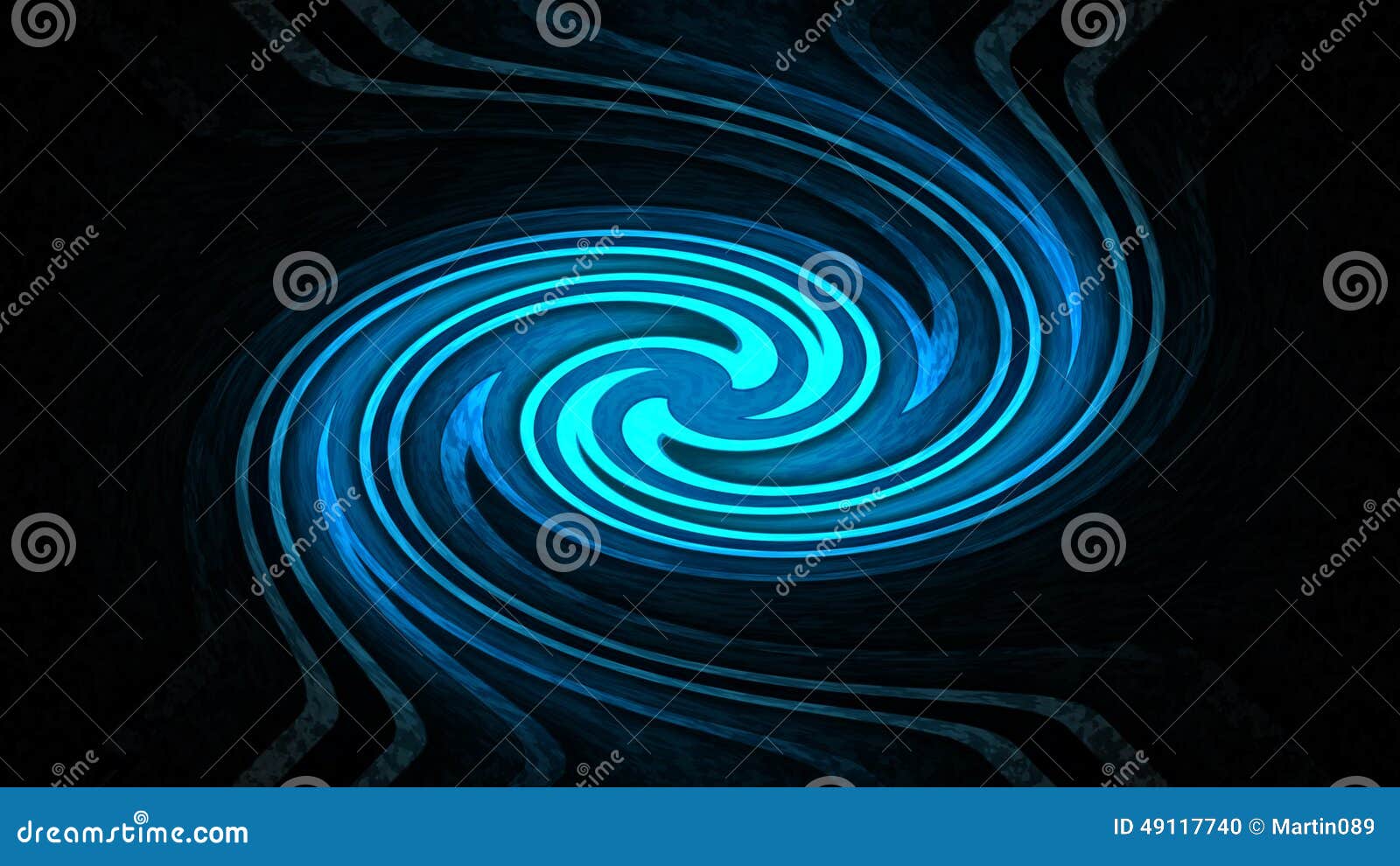 Blue Spiral Vortex stock illustration. Illustration of blur - 49117740