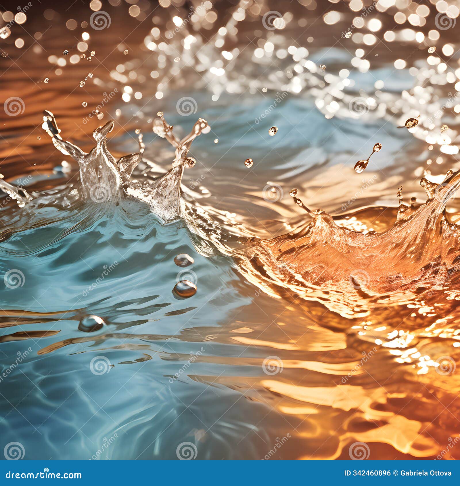 Abstract Background of Water Surface with Waves and Ripples, Nature, AI ...