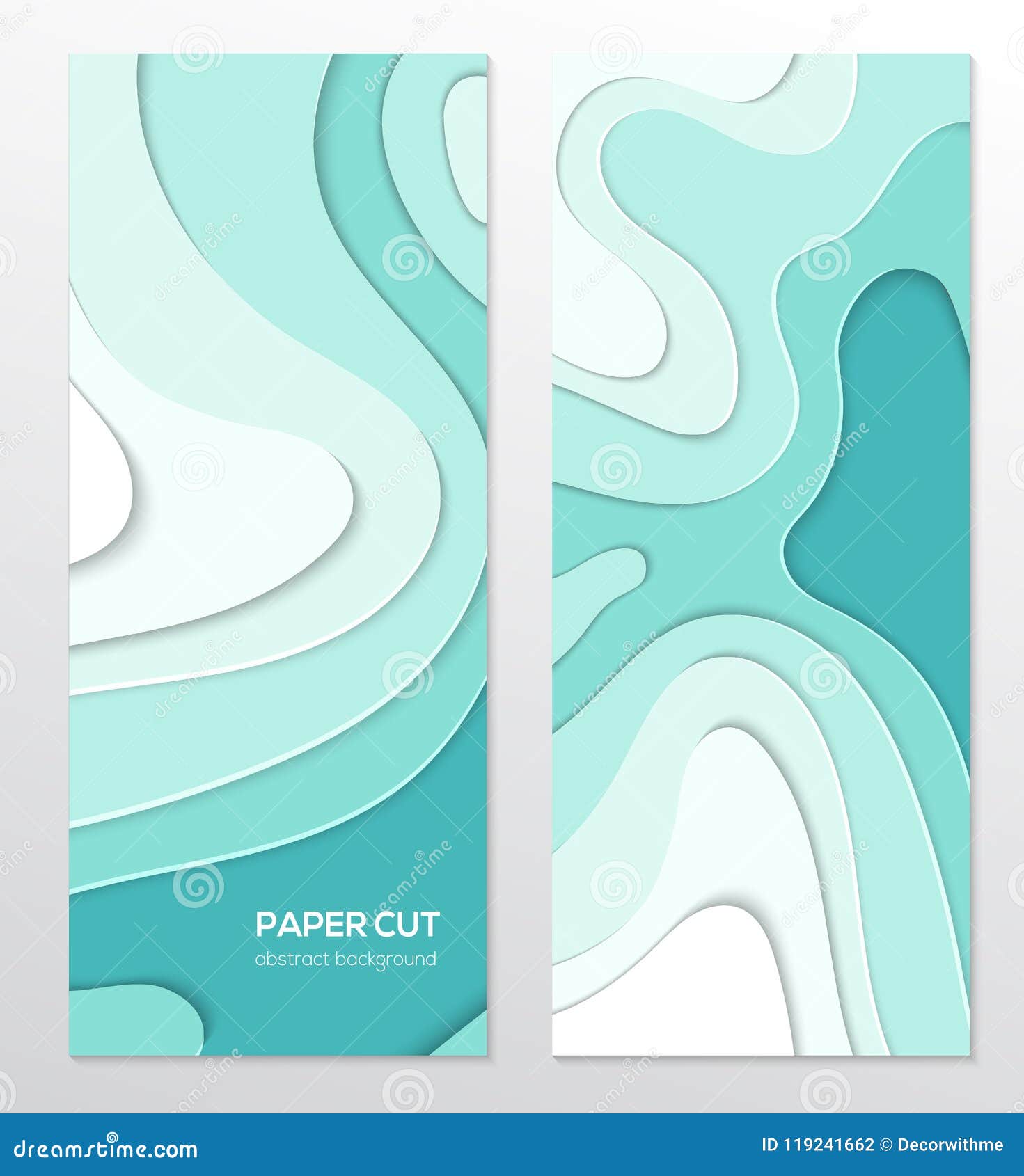 Blue Abstract Banner - Set of Vector Template Illustrations Stock ...