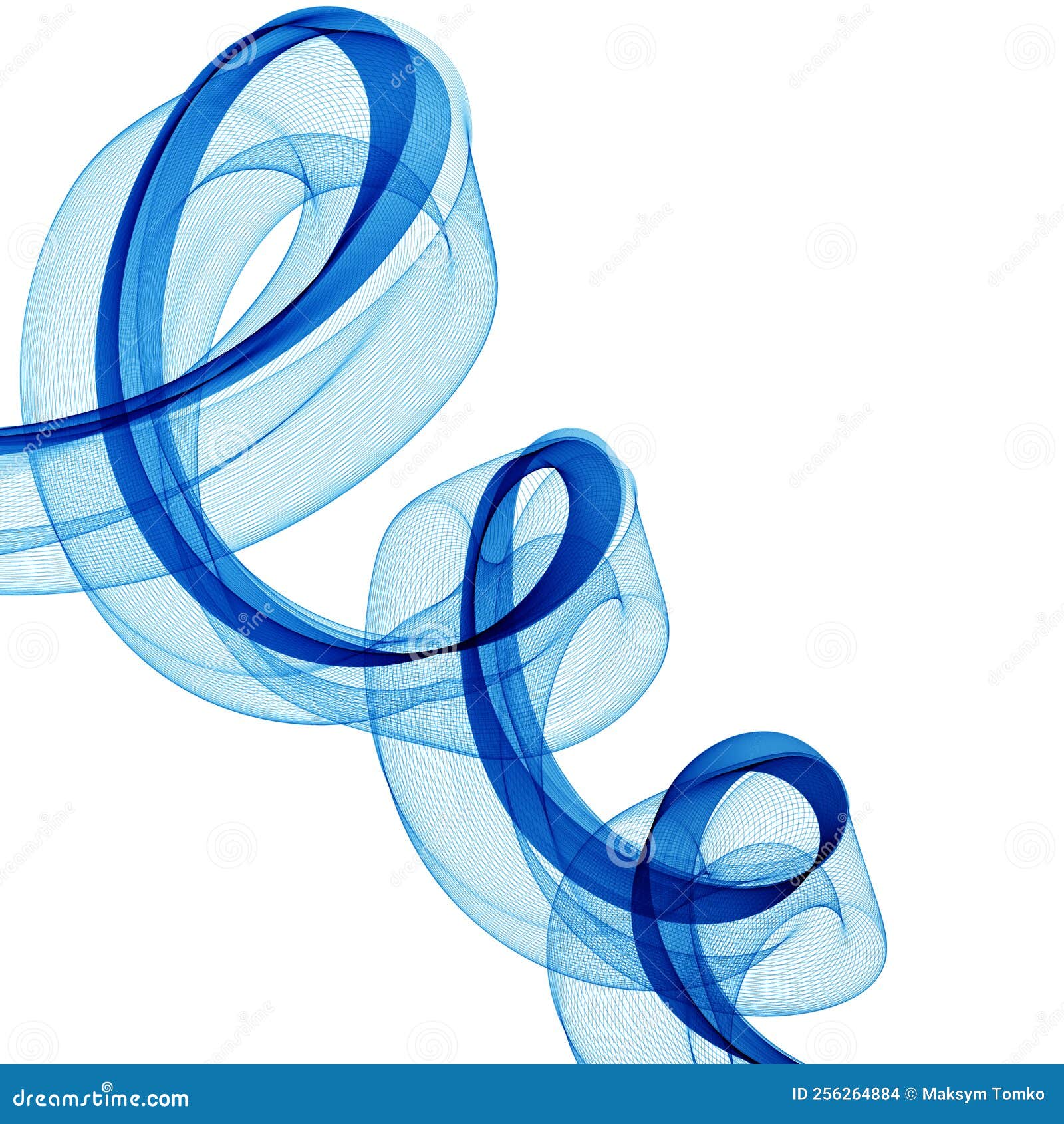 Blue Abstract Blue Wave. Vector Background for Presentation. Eps 10 ...