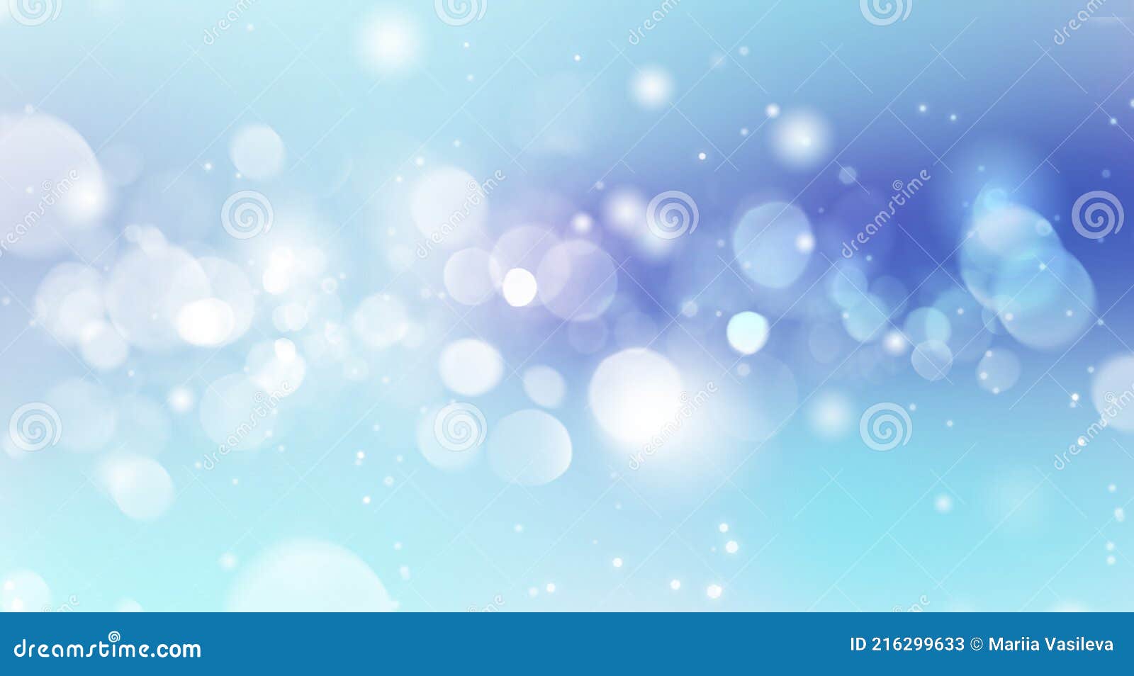 Blue Abstract Bokeh Background Stock Illustration - Illustration of ...