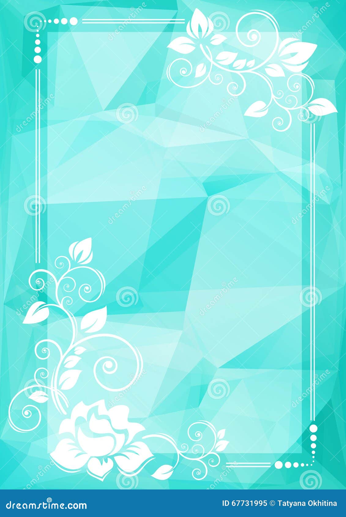 Blue abstract border stock vector. Illustration of facet - 67731995