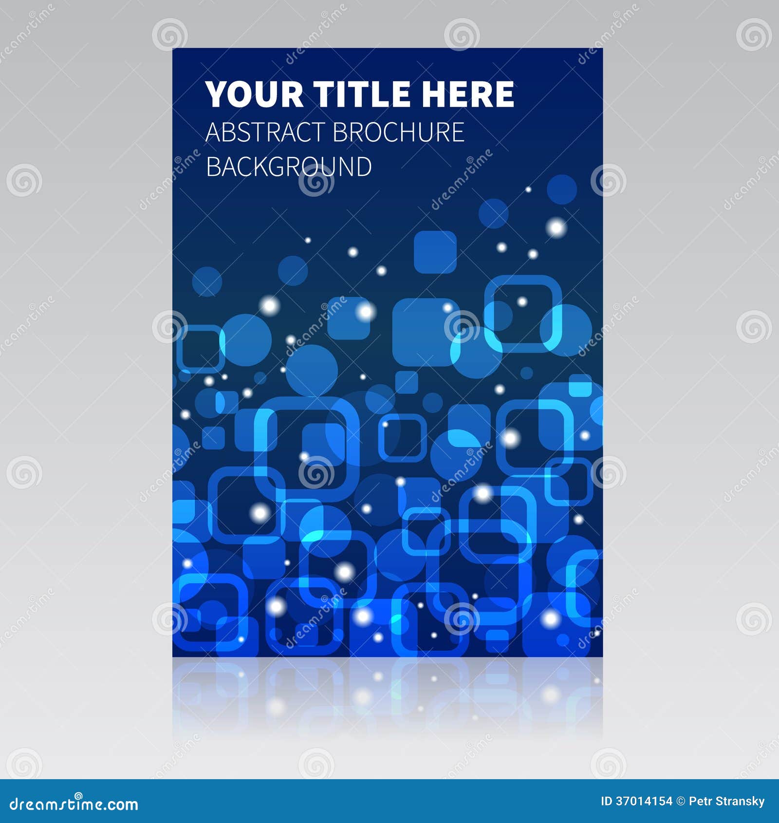 Blue Abstract Brochure Background Stock Vector - Illustration of dark ...