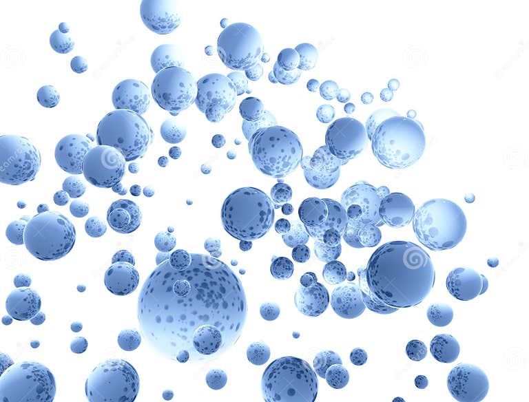 Blue abstract bubbles stock illustration. Illustration of background ...
