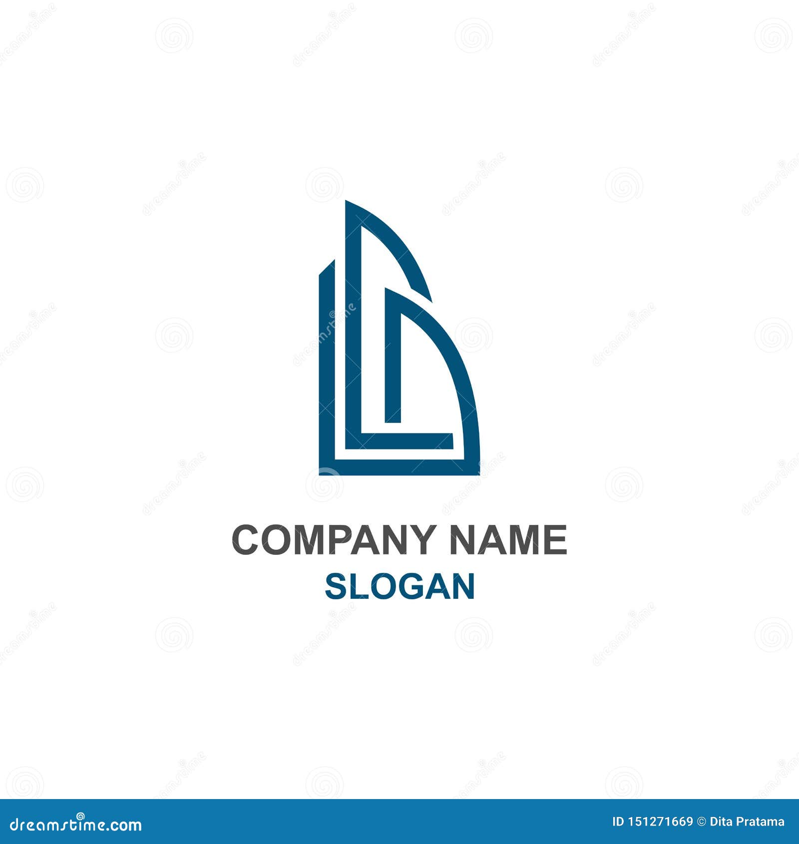 Abstract Build B Letter Initial Logo. Stock Illustration - Illustration ...