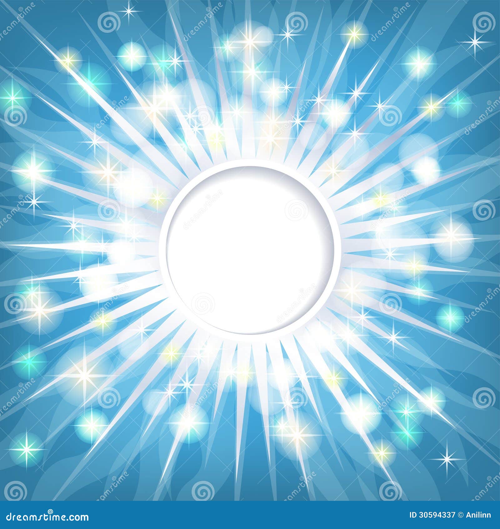 Blue Abstract Card Background Stock Vector - Illustration of card, beam ...