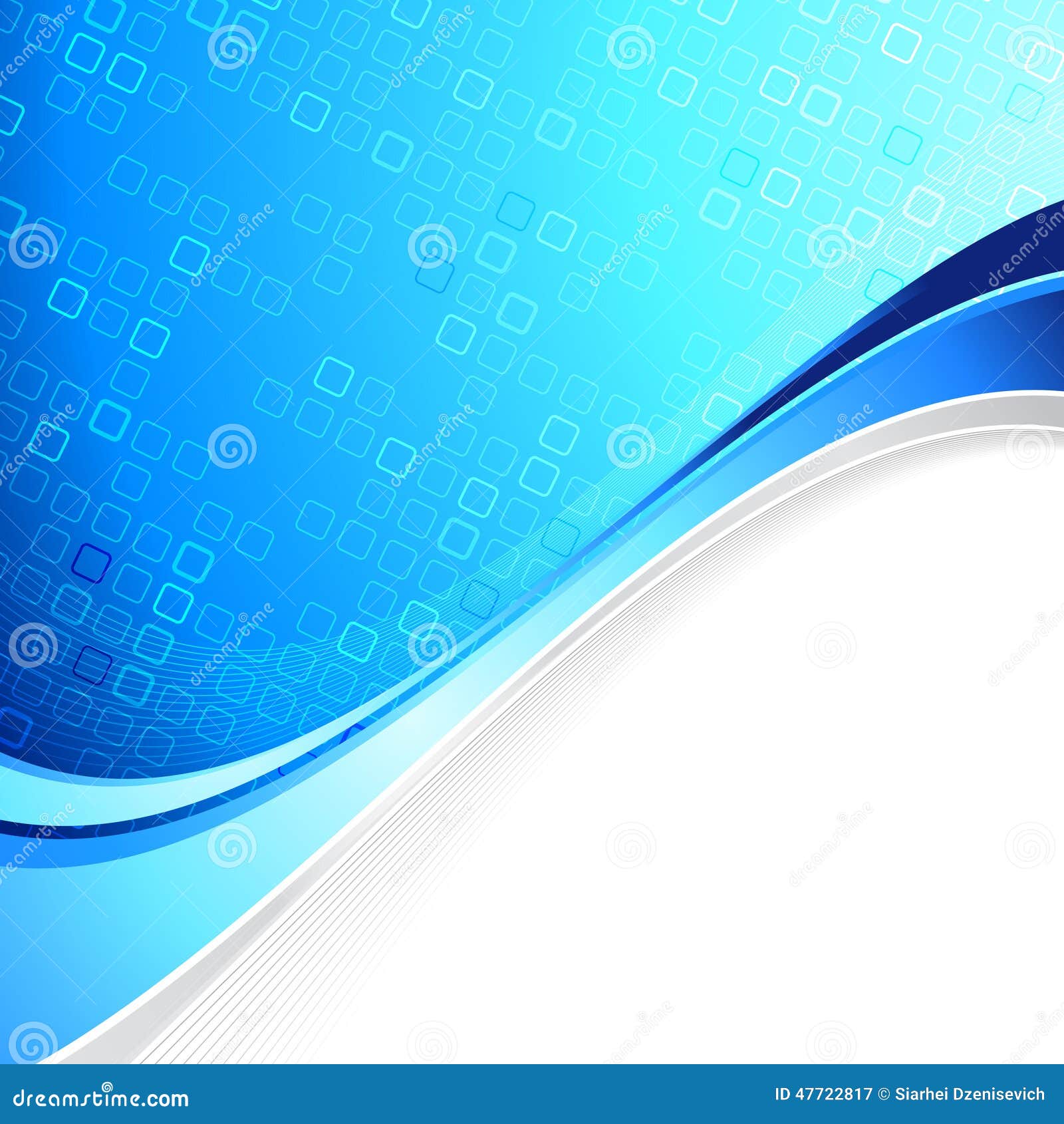 Blue Abstract Cell Background with Border Element Stock Vector ...