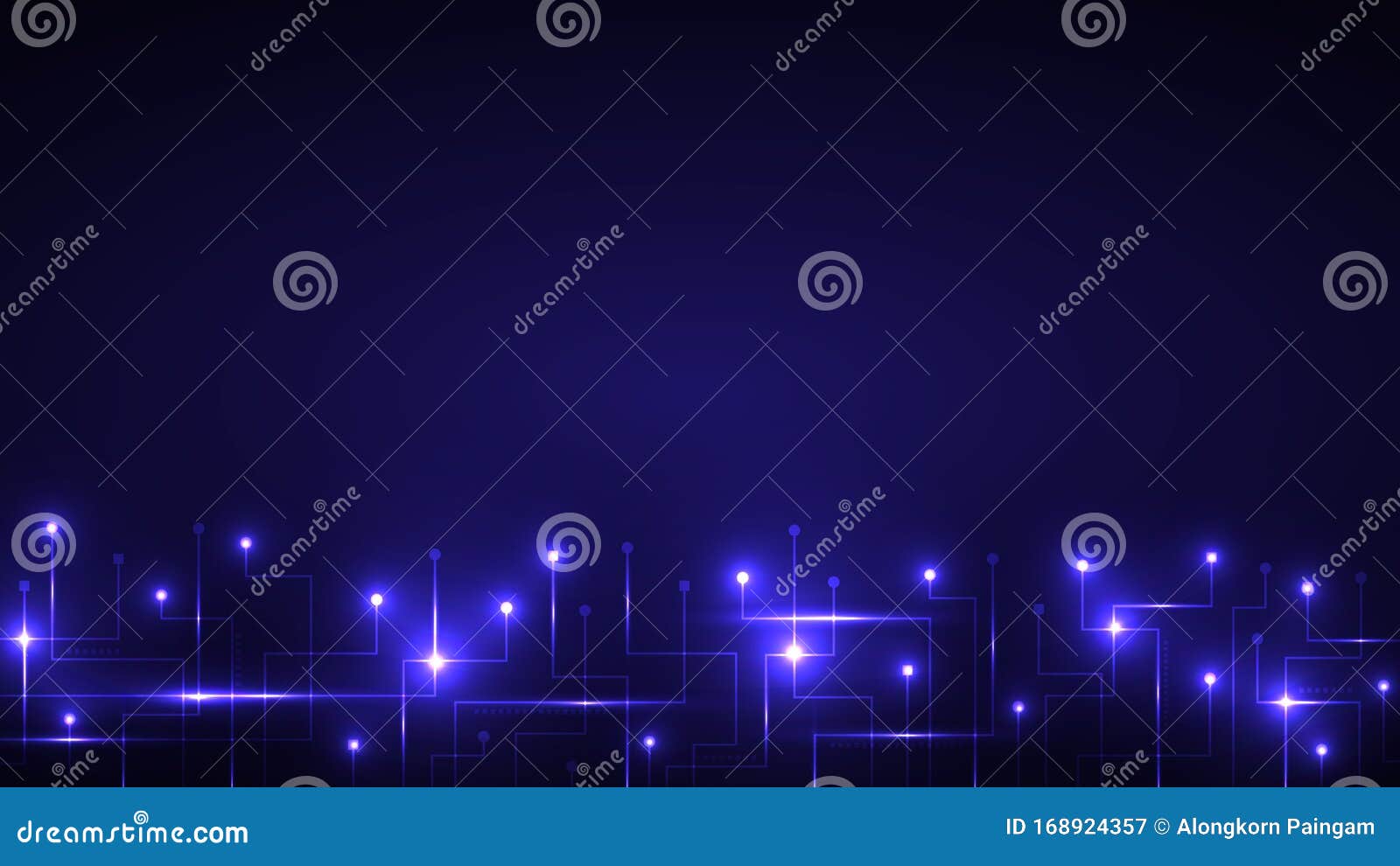 Blue Abstract Circuit Technology Cyberspace Background,speed Data ...