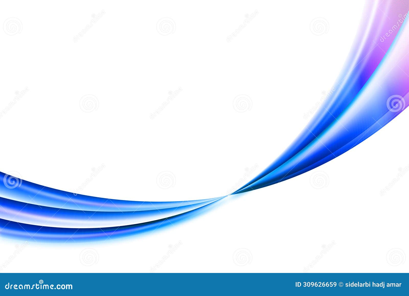 Blue Abstract, Circular Movement on White Background Stock Illustration ...