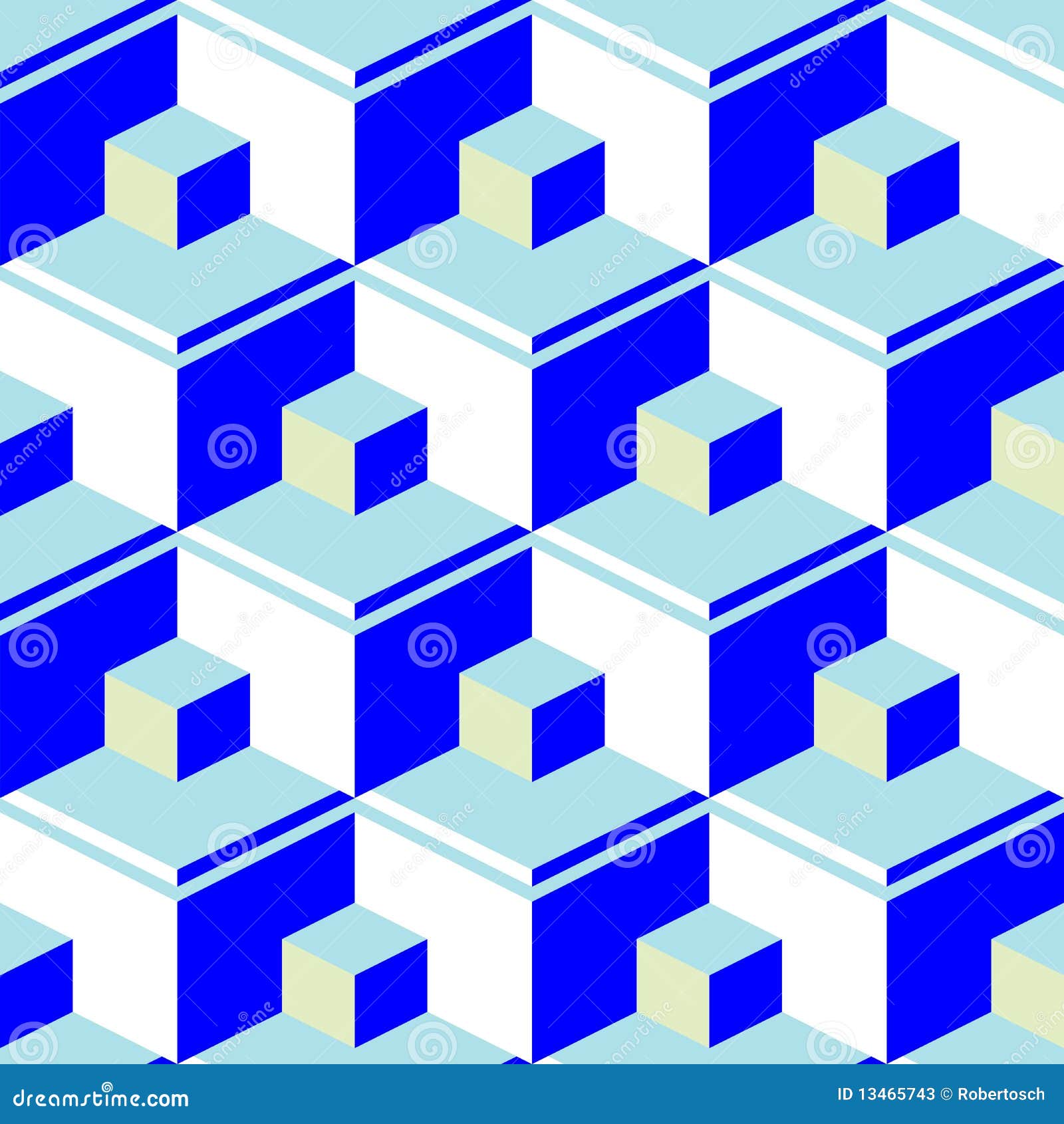 Blue abstract cubes stock vector. Illustration of vector - 13465743