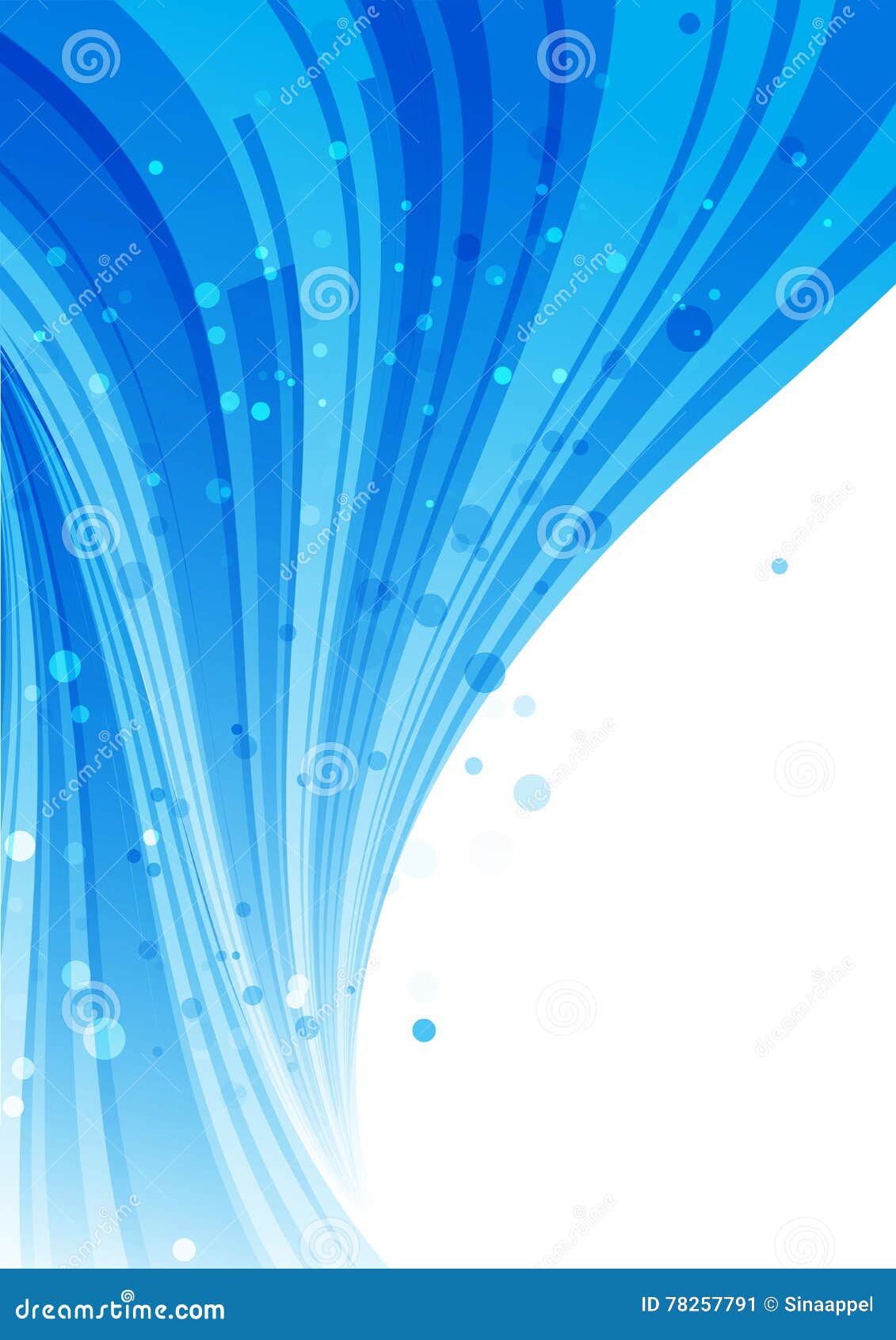 Blue Abstract Curve Background Stock Vector - Illustration of banner ...