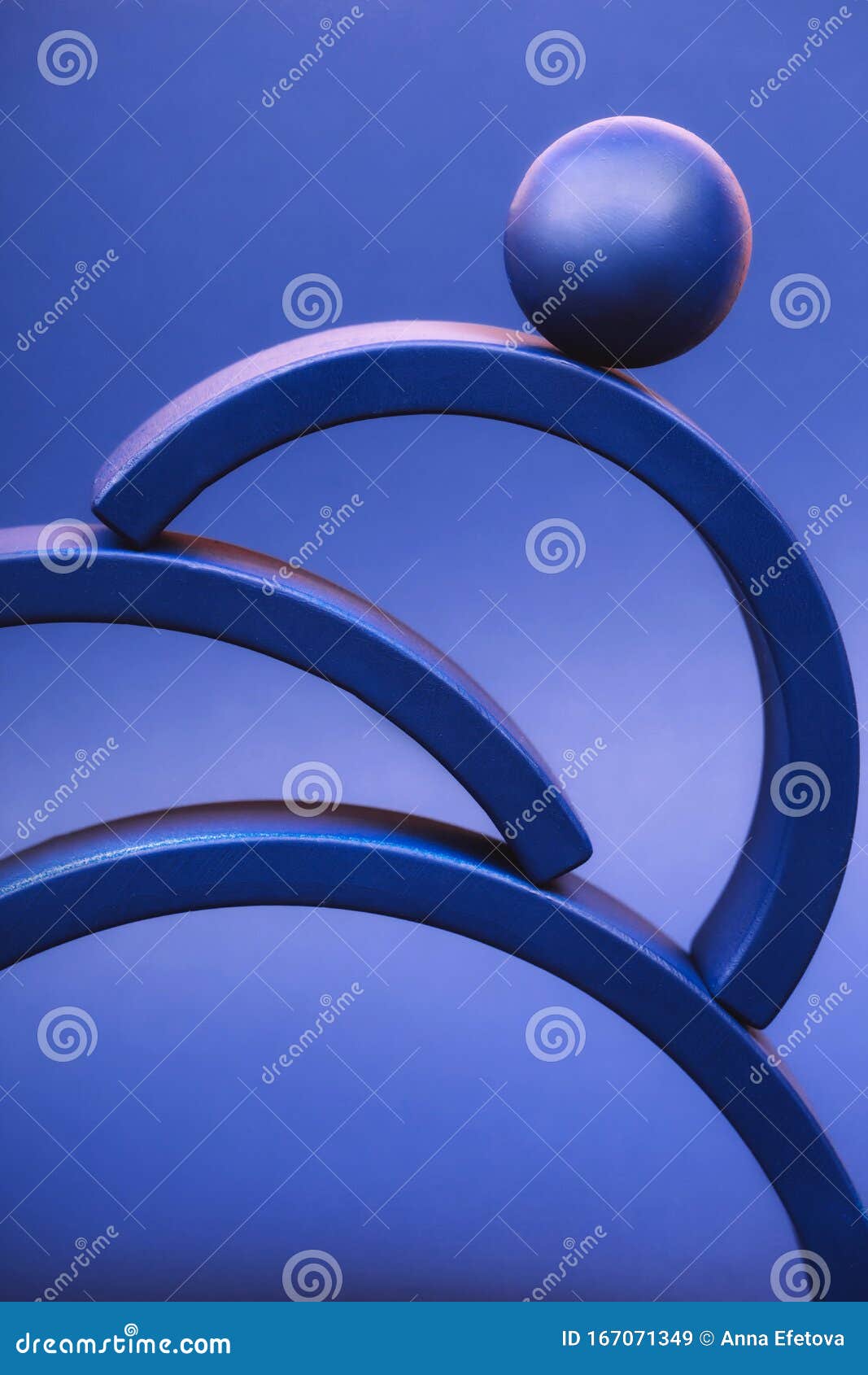 Blue abstract 3d forms stock image. Image of design - 167071349