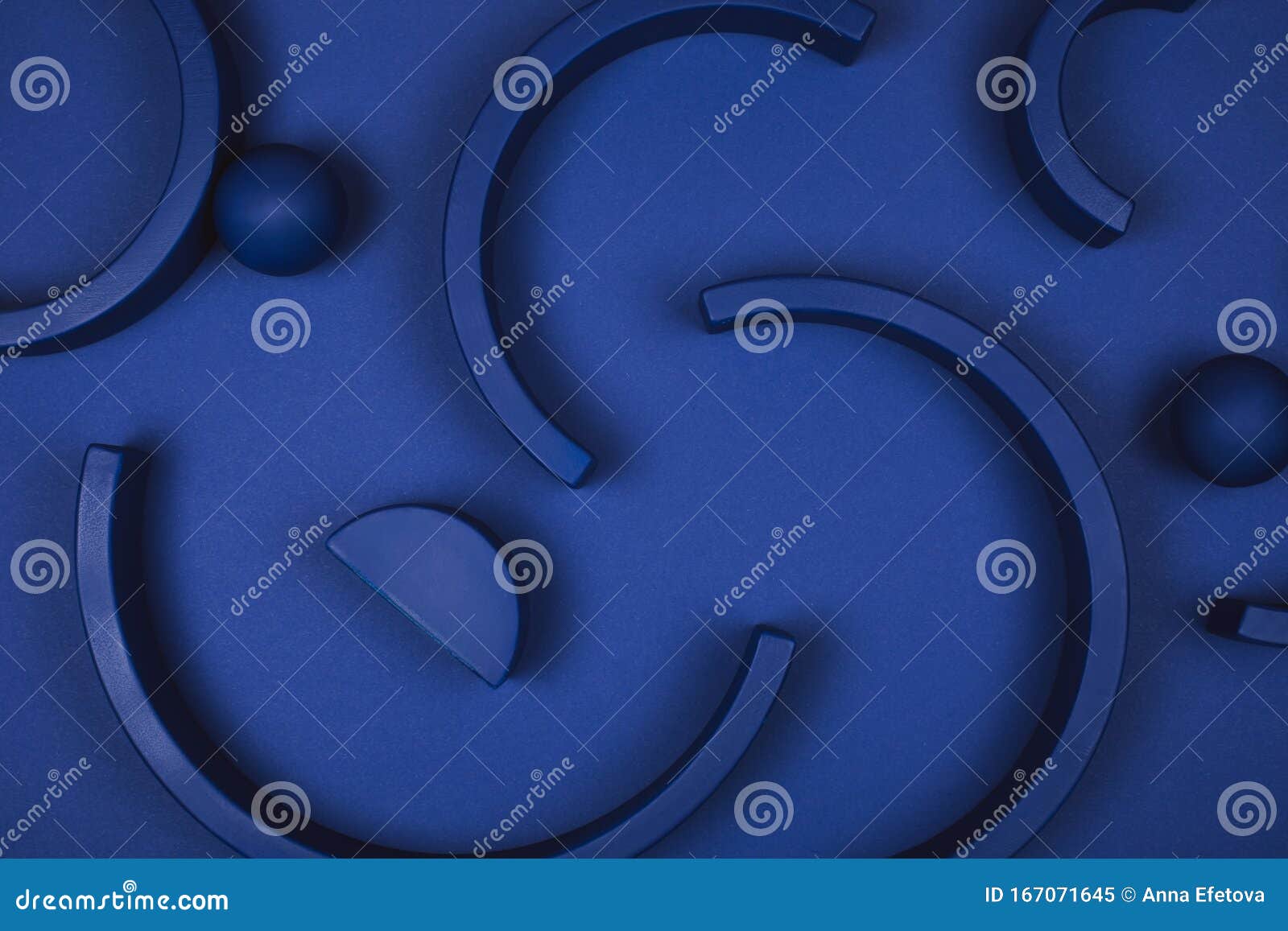 Blue abstract 3d forms stock image. Image of color, form - 167071645