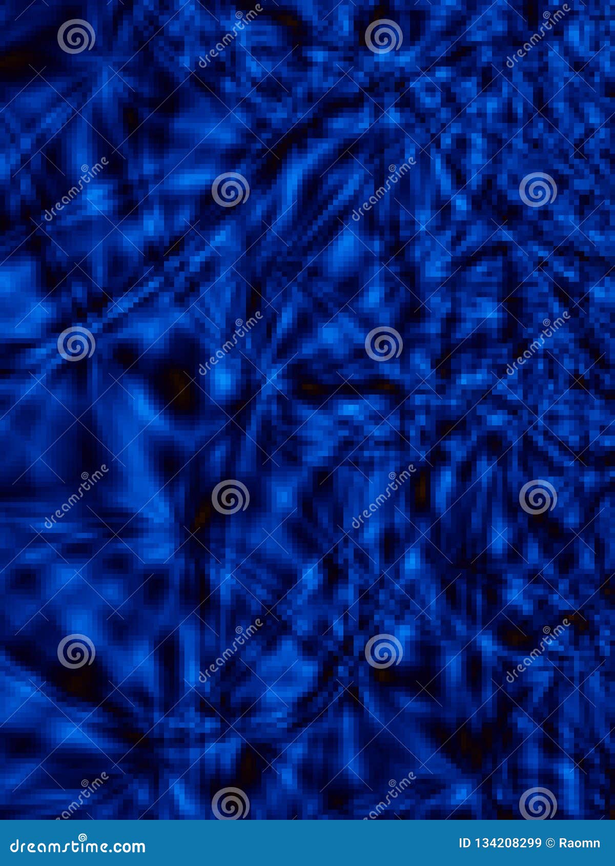 Blue Abstract Depth Pixel Backdrop Stock Illustration - Illustration of ...