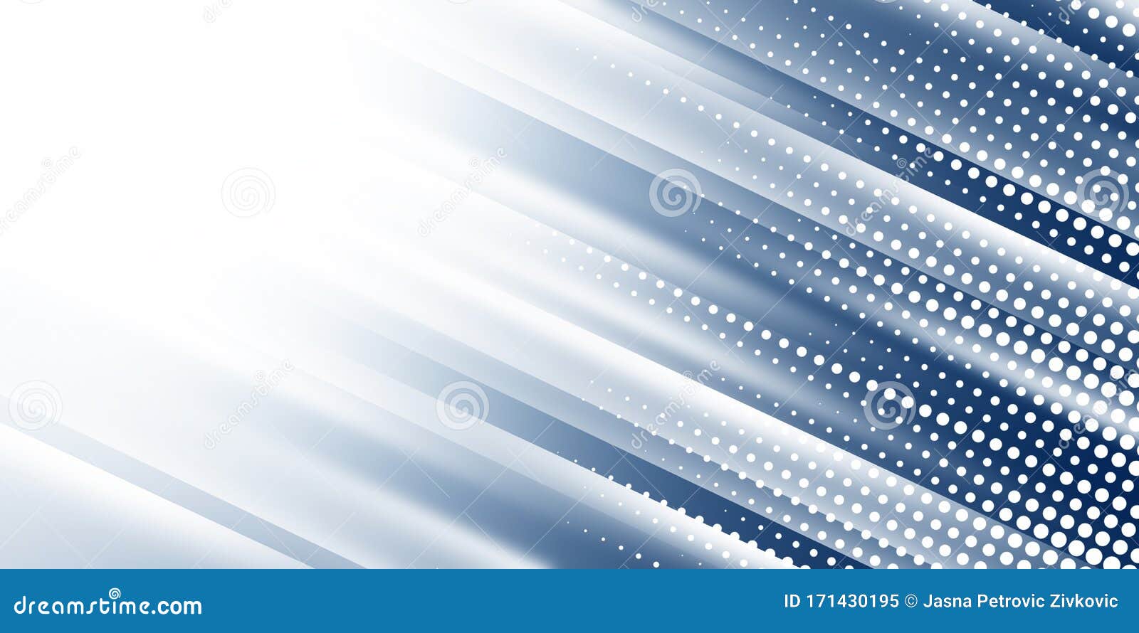 Blue Abstract Diagonal Lines Background Technology with Halftone on ...