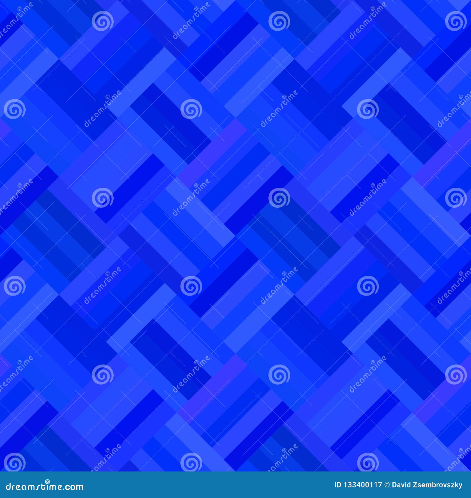 Blue Abstract Diagonal Rectangle Mosaic Pattern Background - Seamless ...