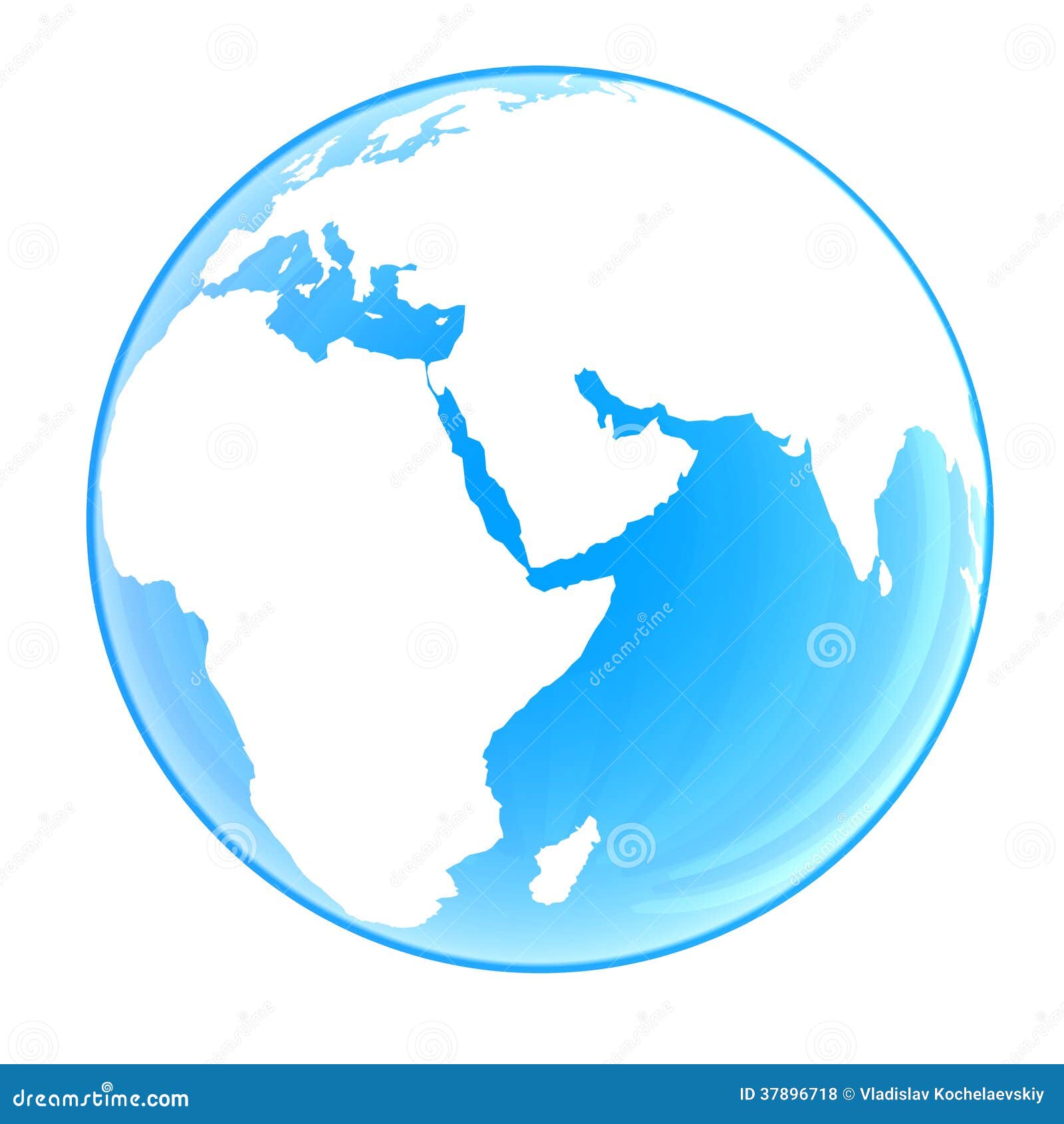 Blue abstract earth stock illustration. Illustration of isolated - 37896718