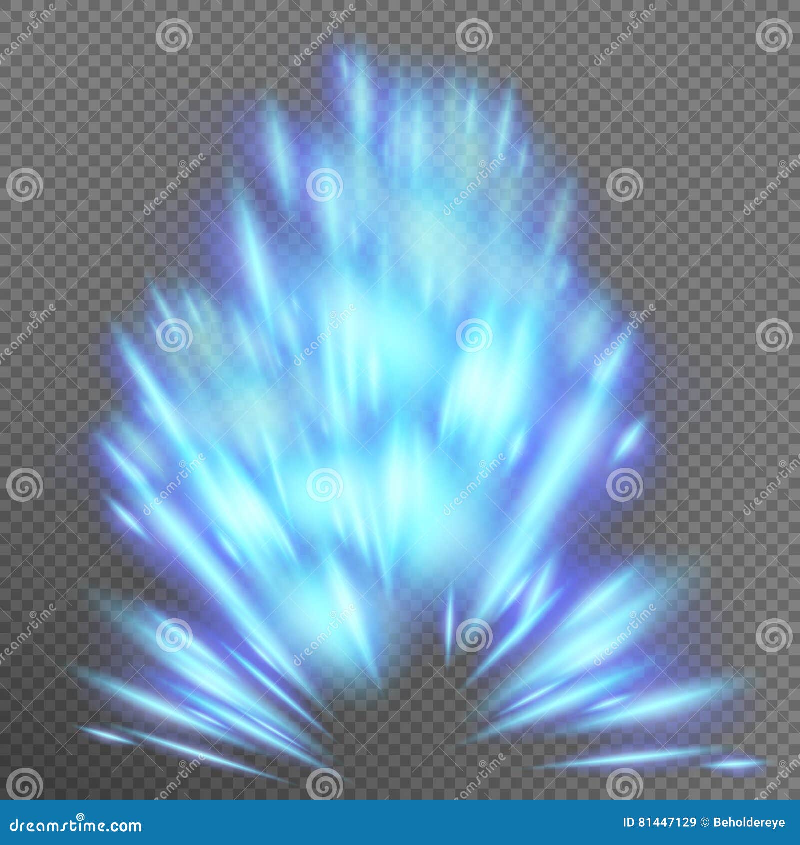 Blue Abstract Effect Object Burst. EPS 10 Stock Vector - Illustration ...