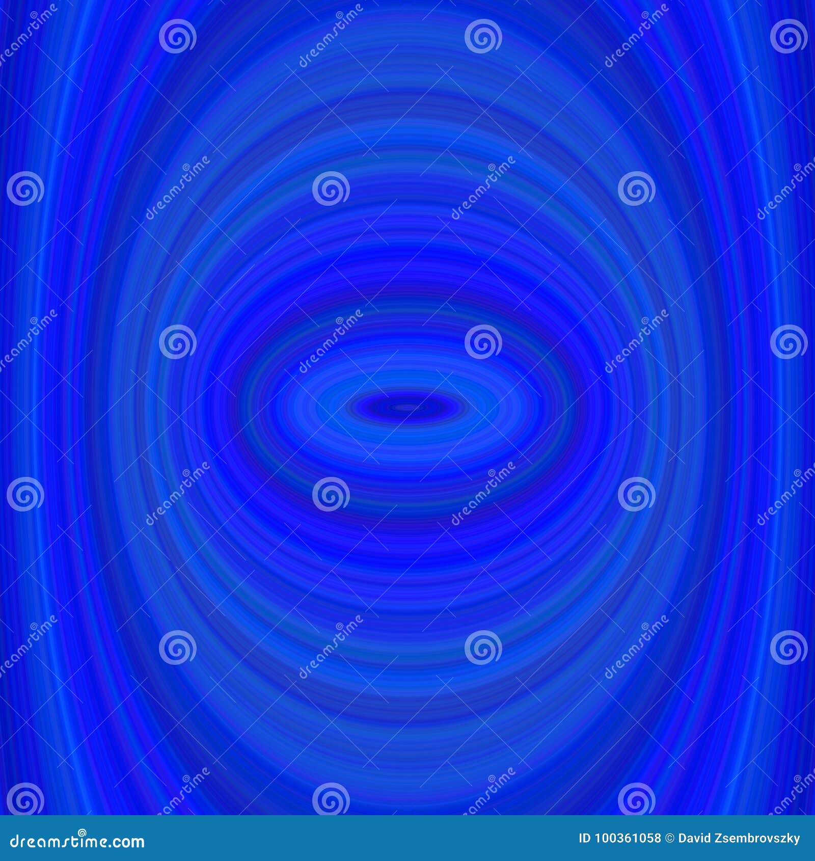 Blue Abstract Ellipse Background - Vector Graphic from Thin Concentric ...