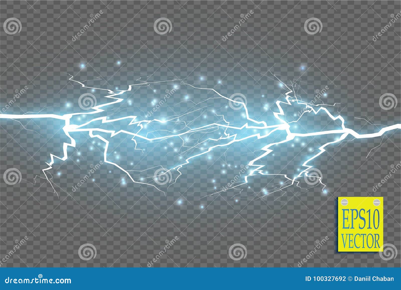 Blue Abstract Energy Shock Explosion Special Light Effect with Spark ...