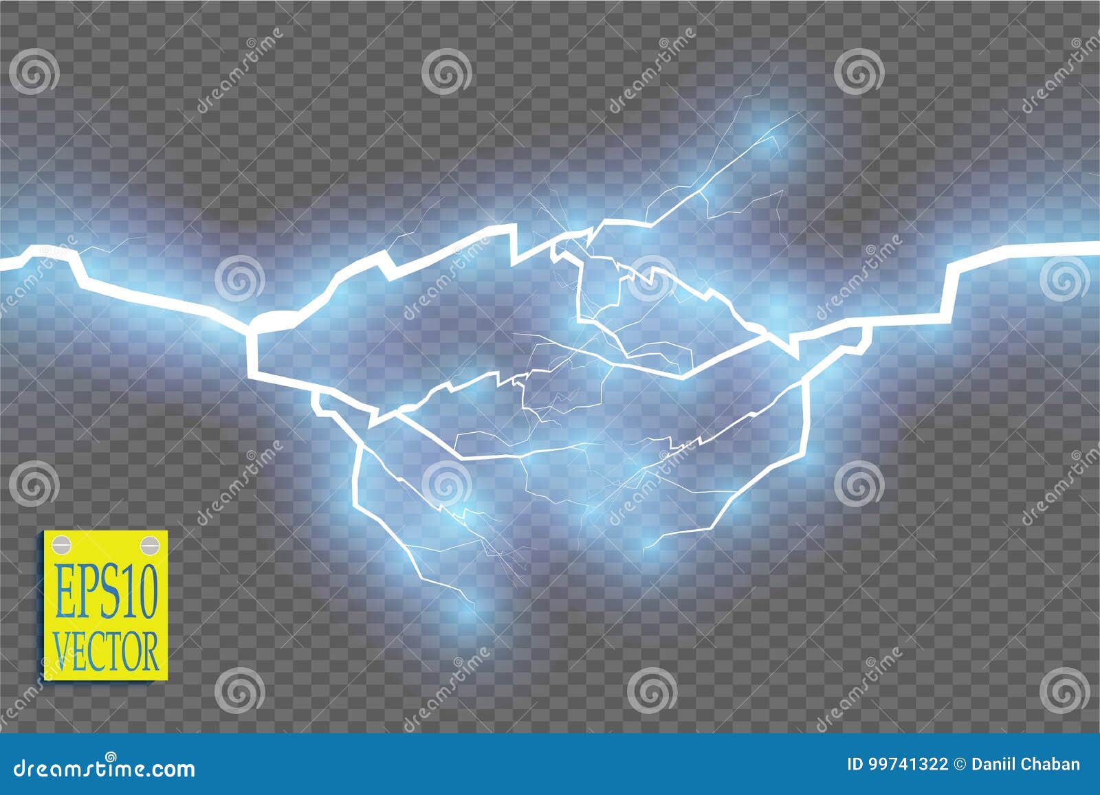 Blue Abstract Energy Shock Explosion Special Light Effect with Spark ...