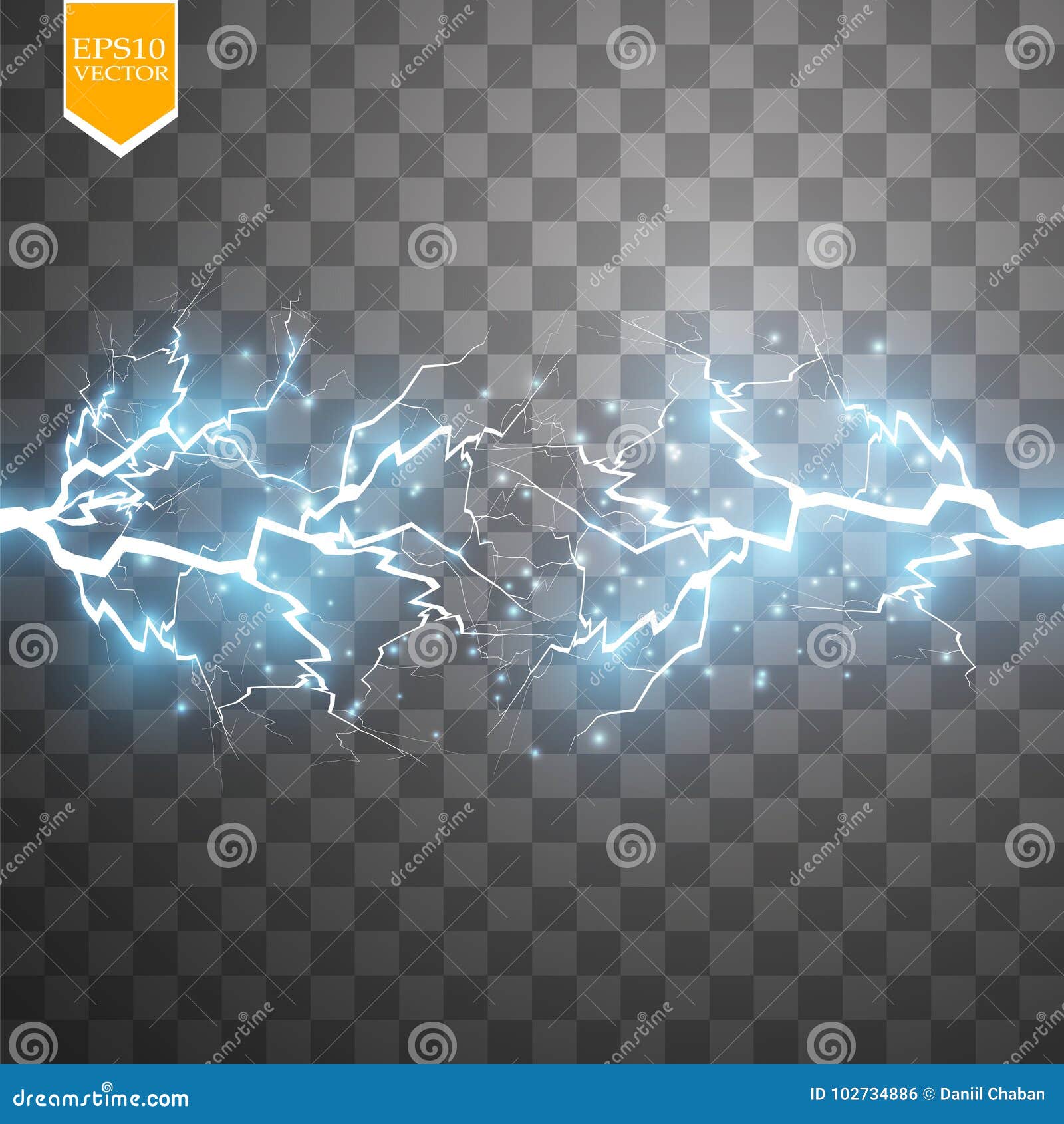 Blue Abstract Energy Shock Explosion Special Light Effect with Spark ...