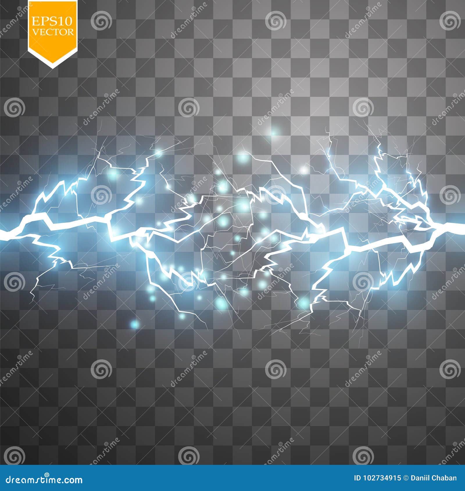 Blue Abstract Energy Shock Explosion Special Light Effect with Spark ...