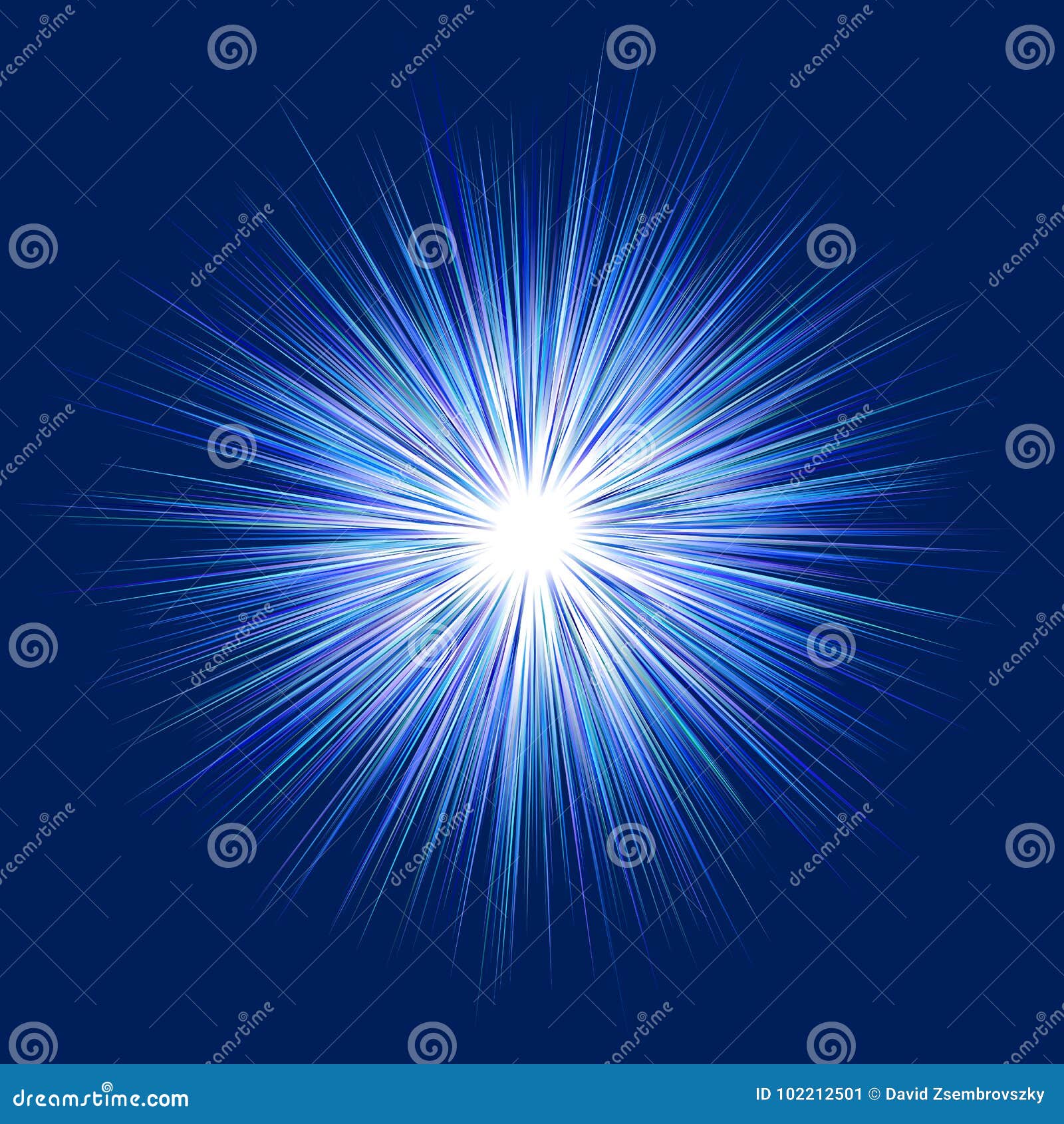 Blue Abstract Explosion Graphic Design Background Stock Vector ...