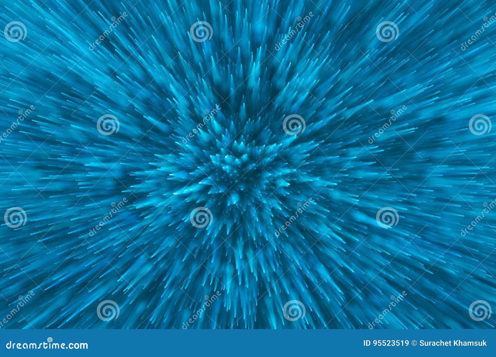 Blue Abstract Explosion Lights Background Stock Image - Image of design ...