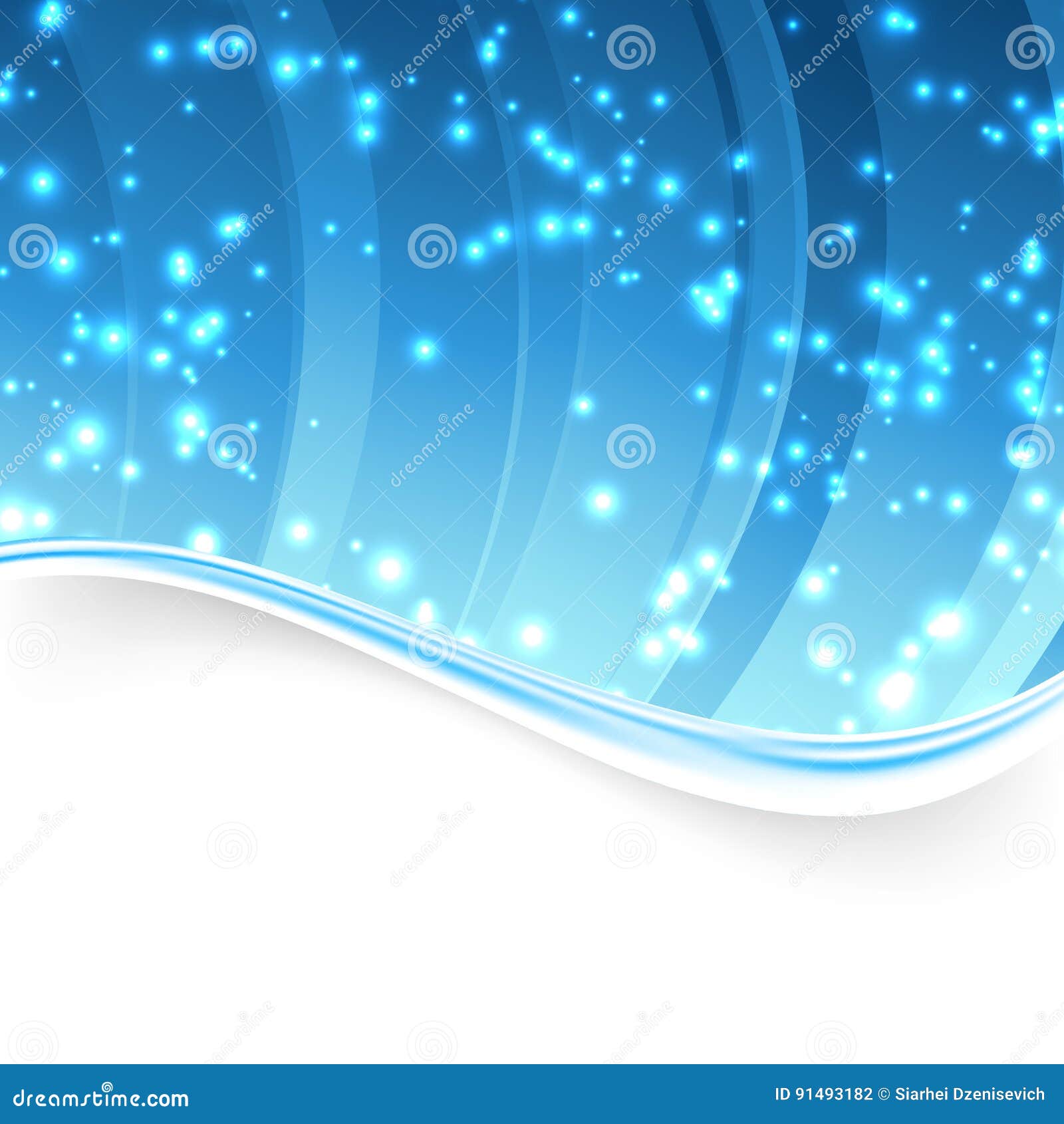 Blue Abstract Folder Layout with Soft Border Stock Vector ...