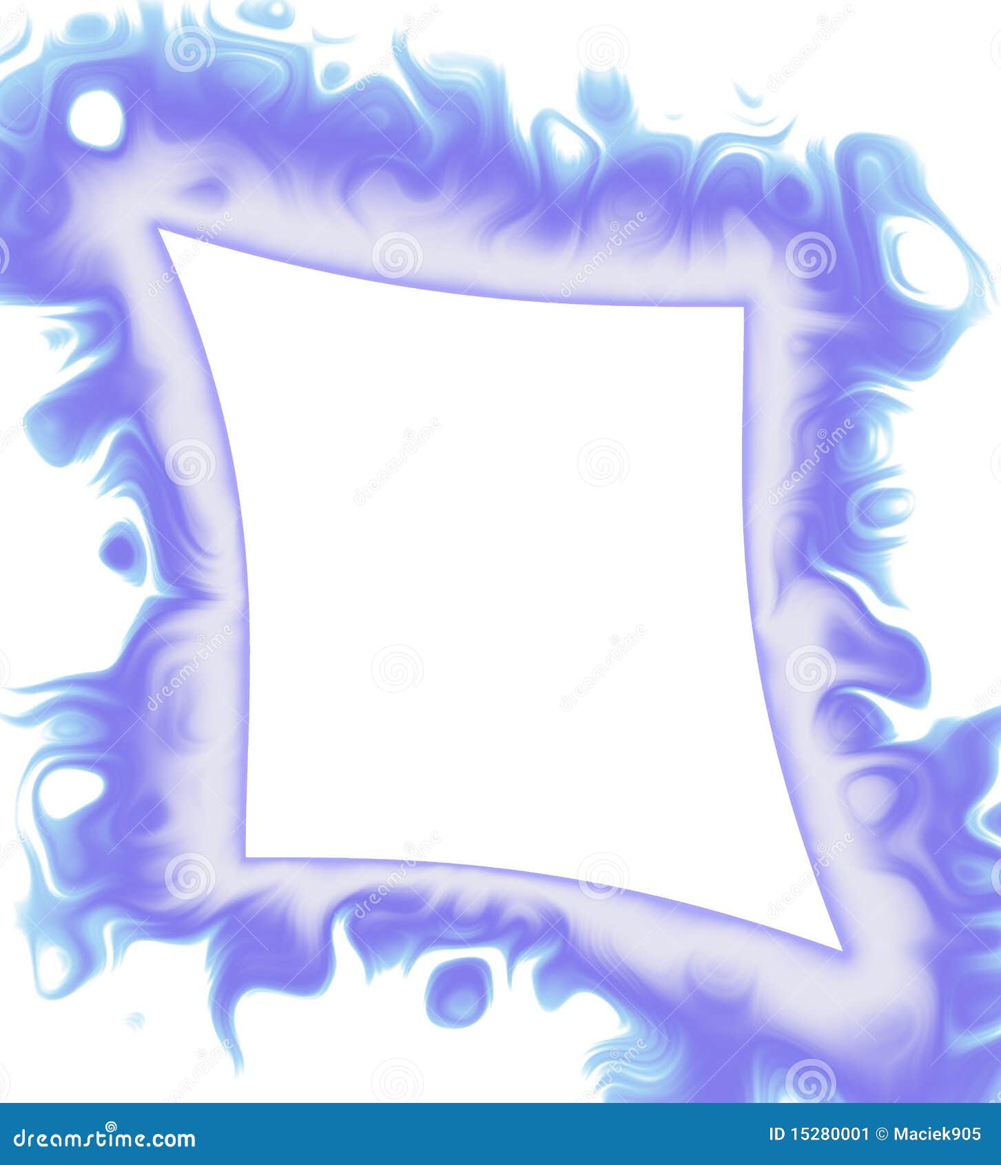 Blue Abstract Frame Background Stock Illustration - Illustration of ...