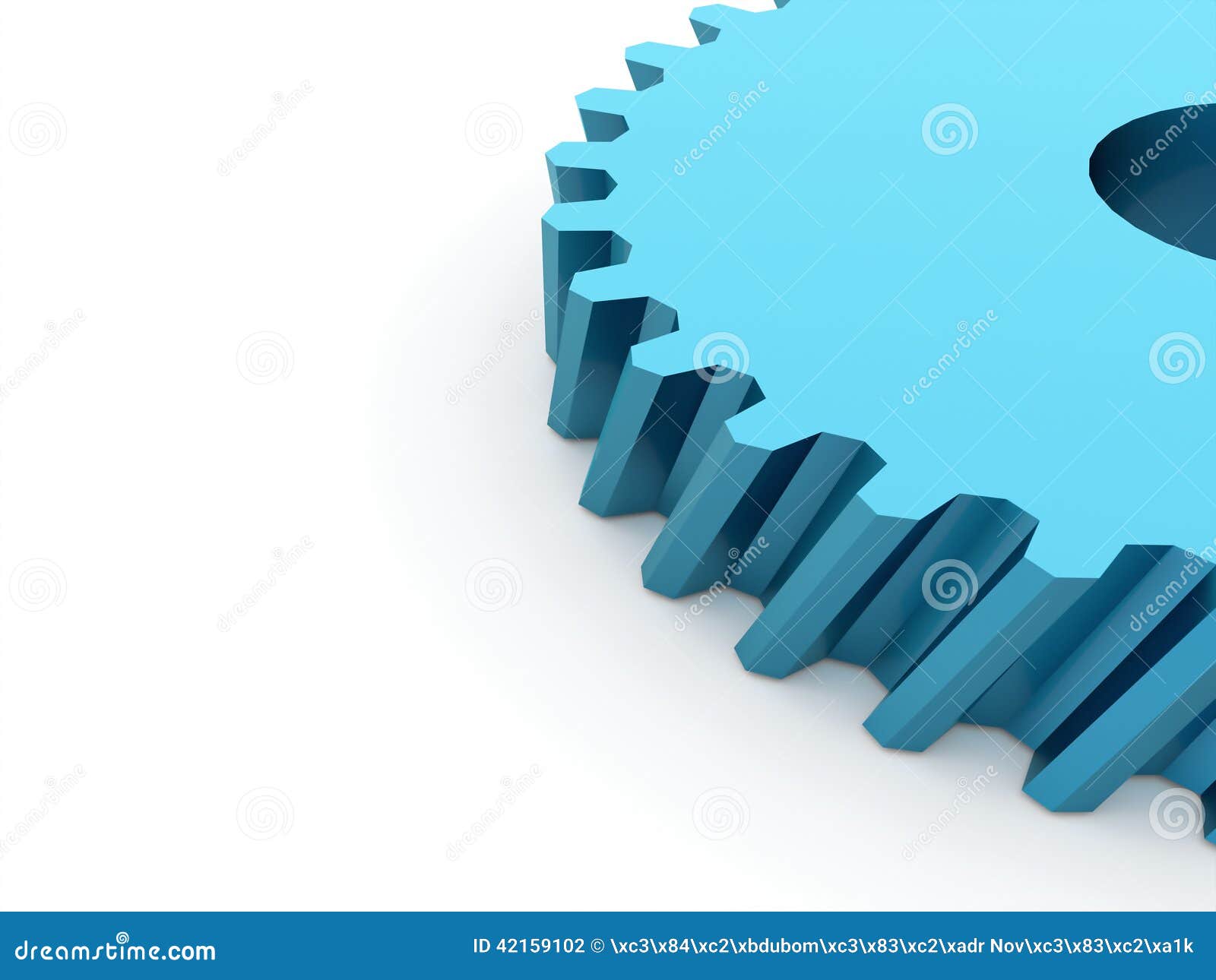 Blue abstract gear concept stock illustration. Illustration of group ...