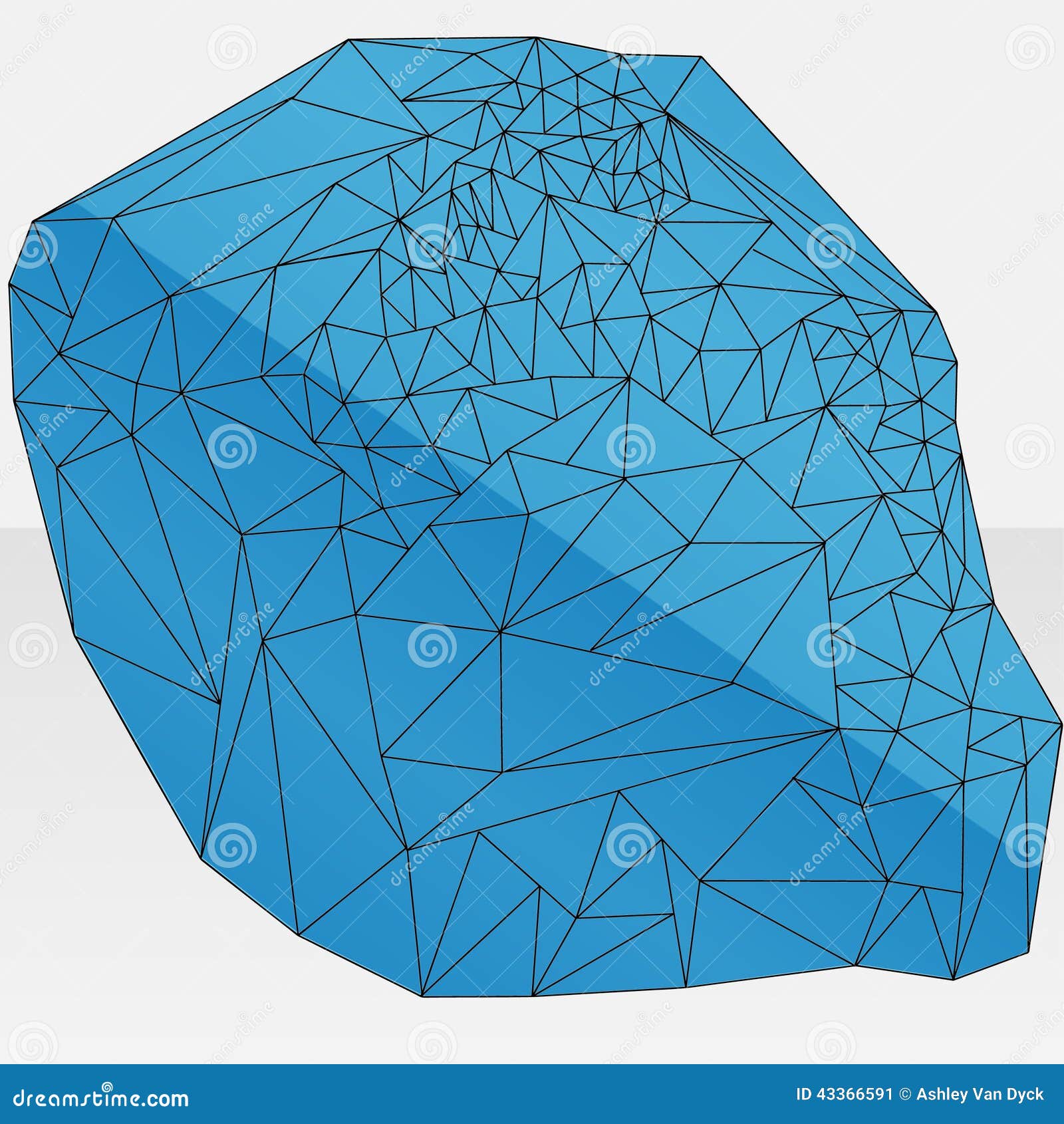 Blue Abstract Geometric Design Stock Vector - Illustration of graphics ...