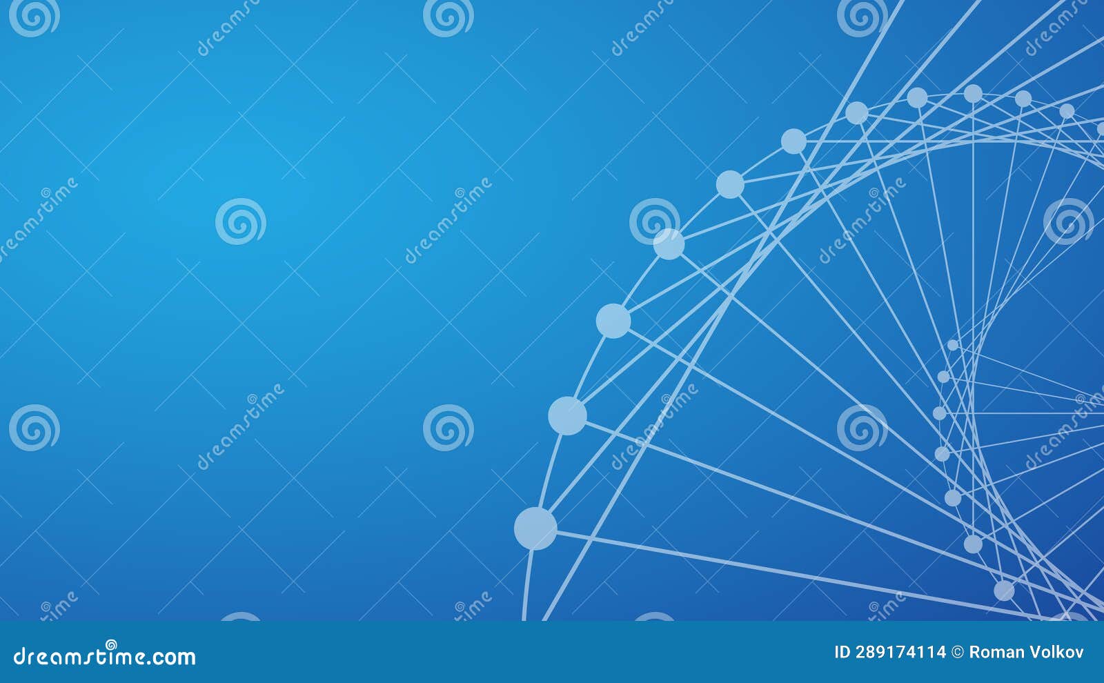 Blue Abstract Geometric Linear Background with Triangles Stock ...