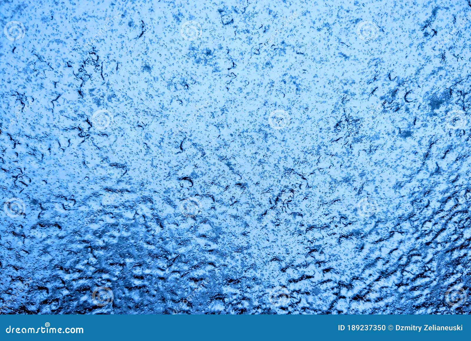 Blue Abstract Glass Background, Selective Focus Stock Photo - Image of ...