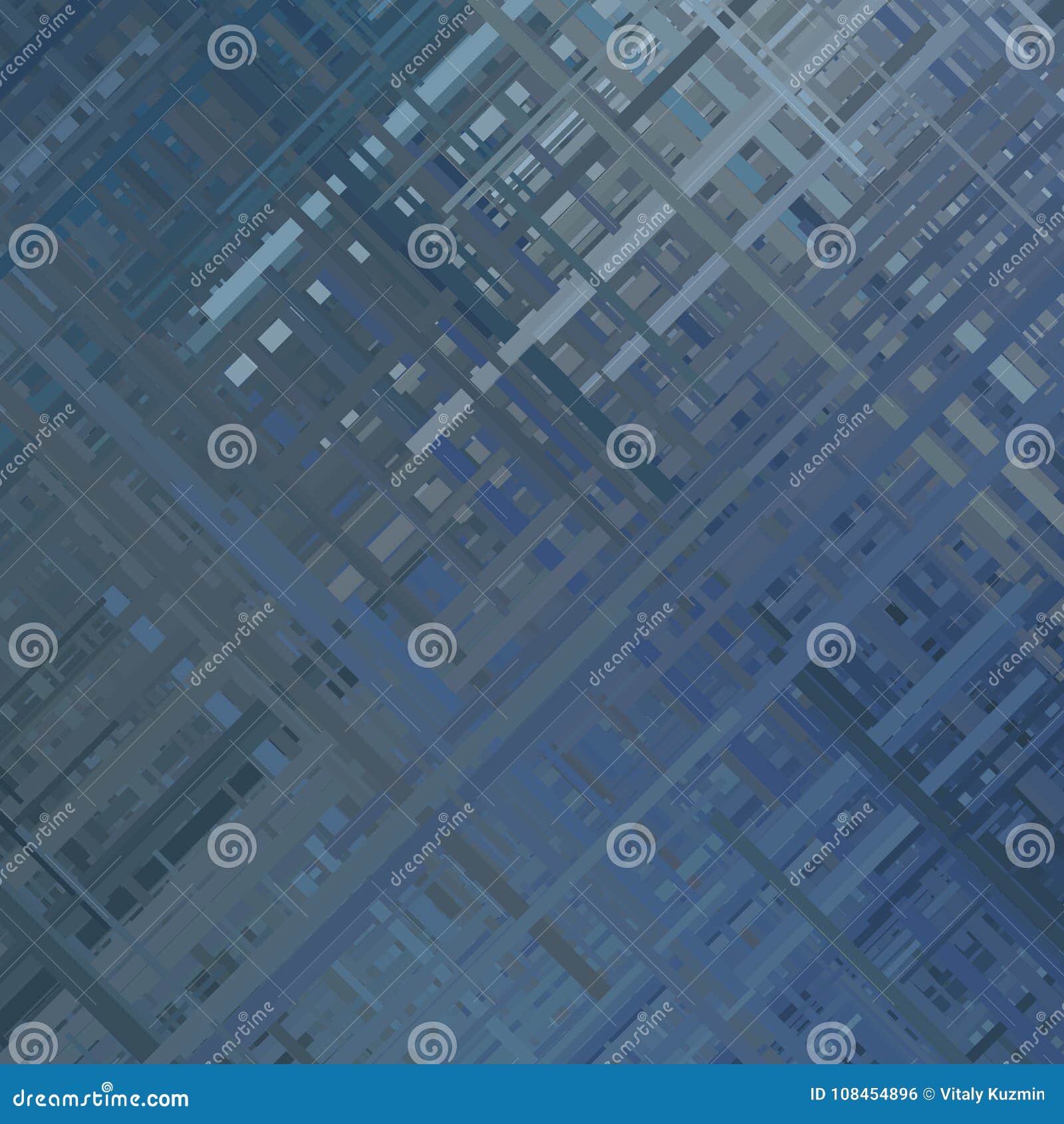 Blue Abstract Glitch Background Stock Vector - Illustration of design ...