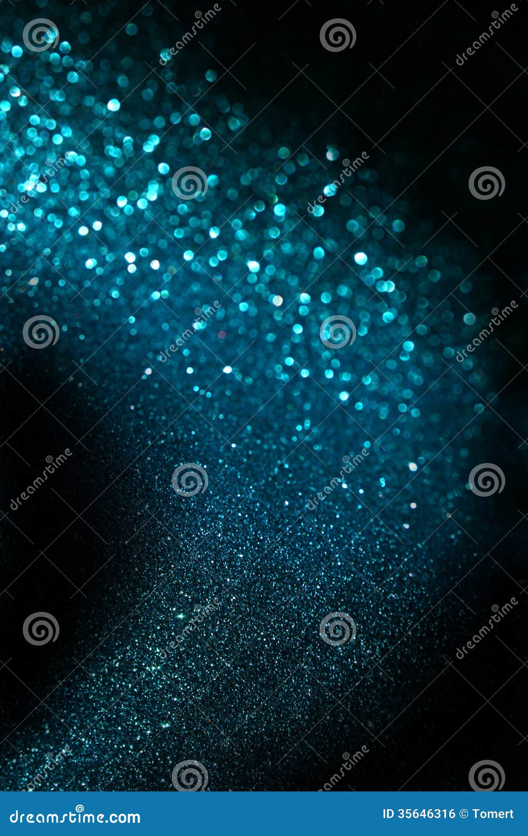 Blue Abstract Glitter Trail Background Made of Defocused Lights Stock ...