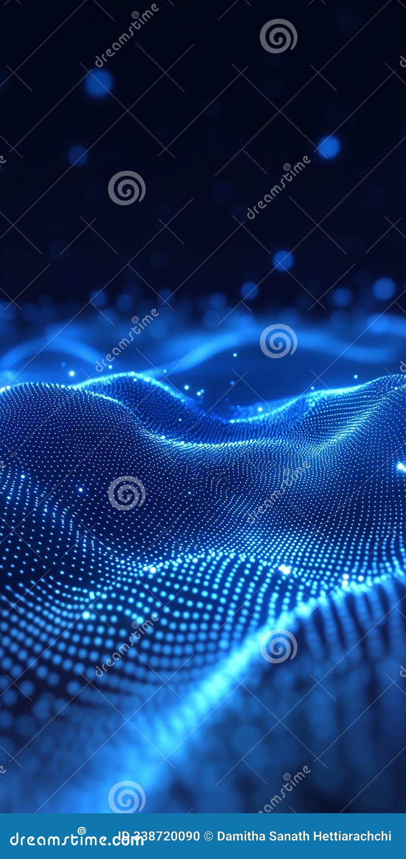 Blue Abstract Glowing Background Stock Photo - Image of focus, artistic ...