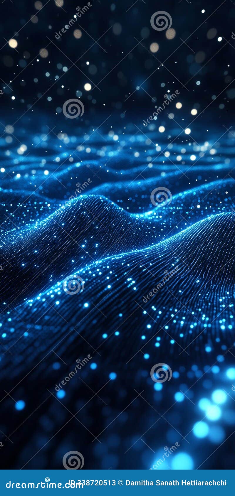 Blue Abstract Glowing Background Stock Image - Image of tranquil ...